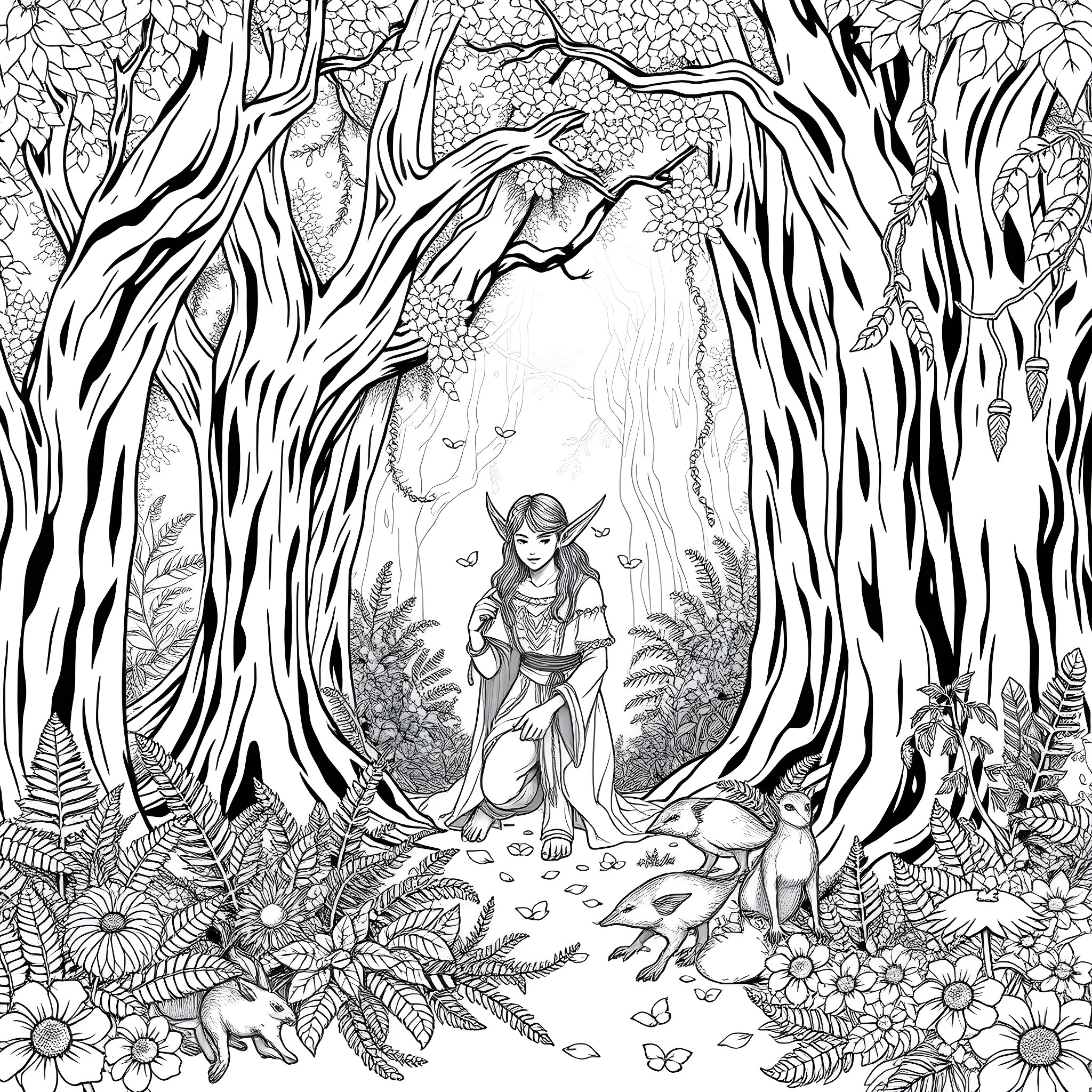 Best Druid Coloring Pages (Free Printable PDF)