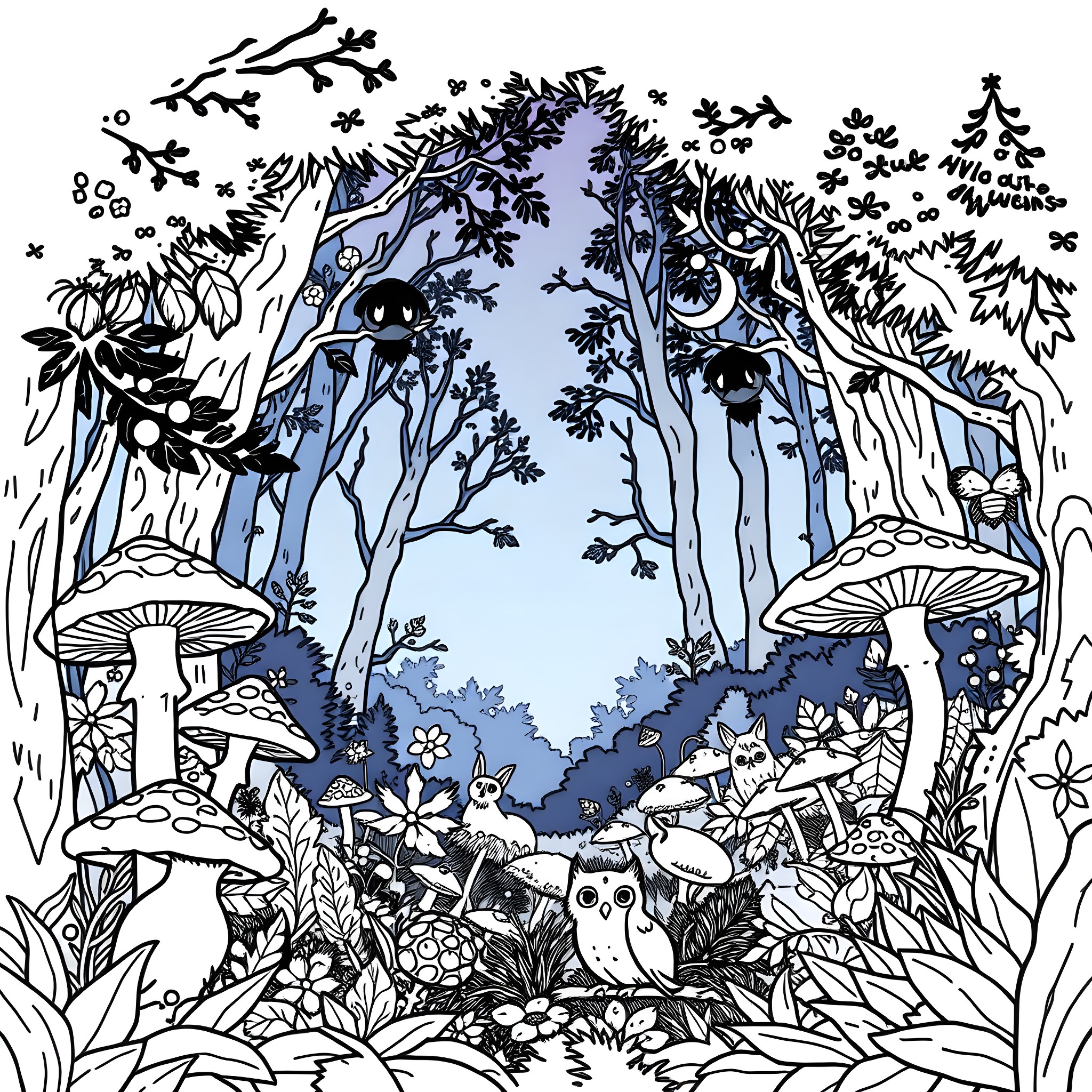 108 Best Forest Coloring Pages (Free Printable PDFs)