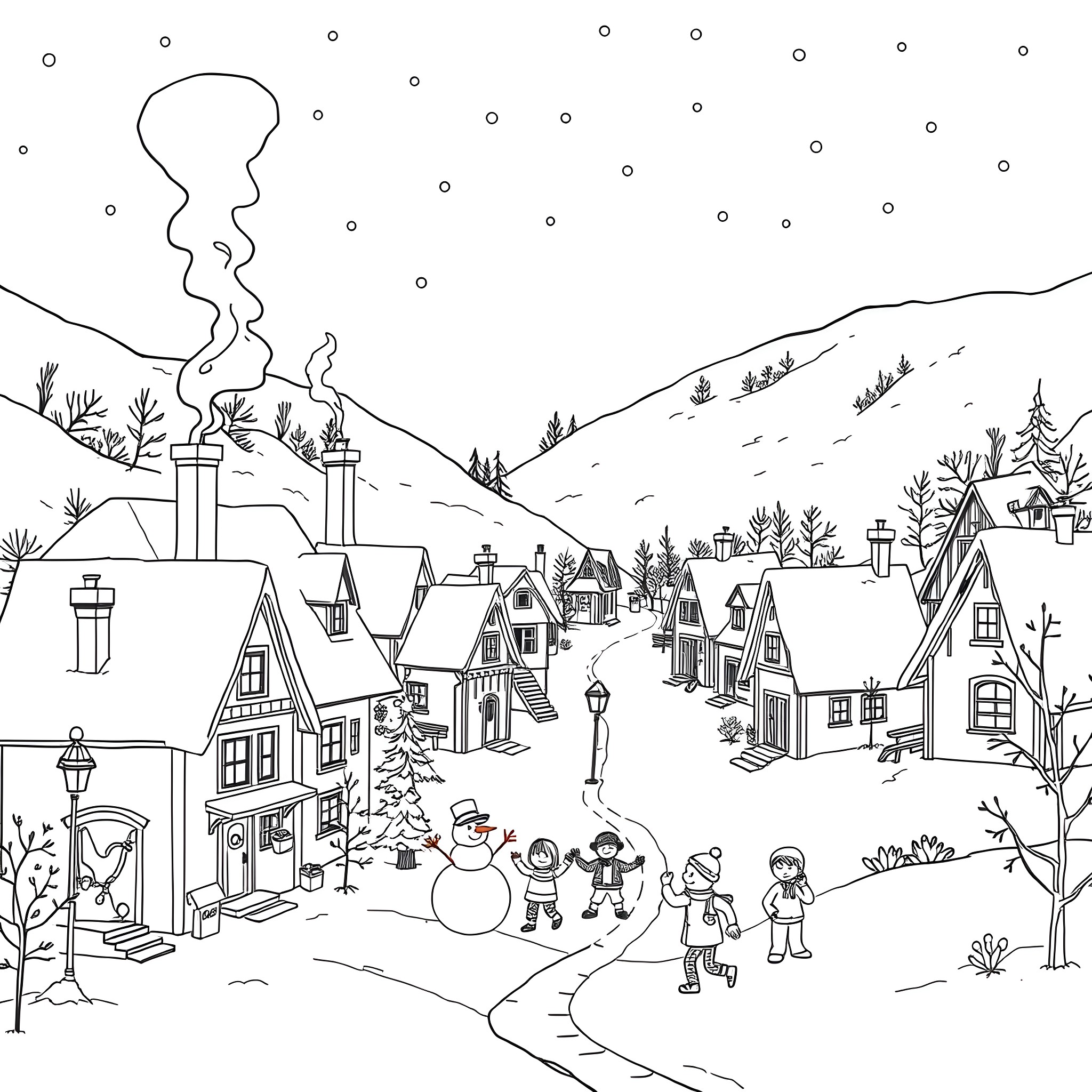 Best Village Coloring Pages (Free Printable PDF)