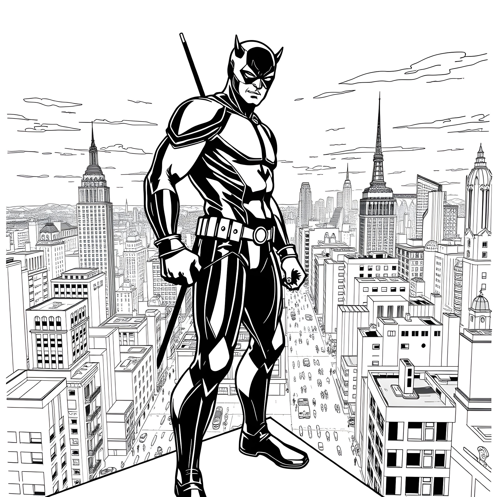 10 Best Daredevil Coloring Pages (Free Printable PDFs)