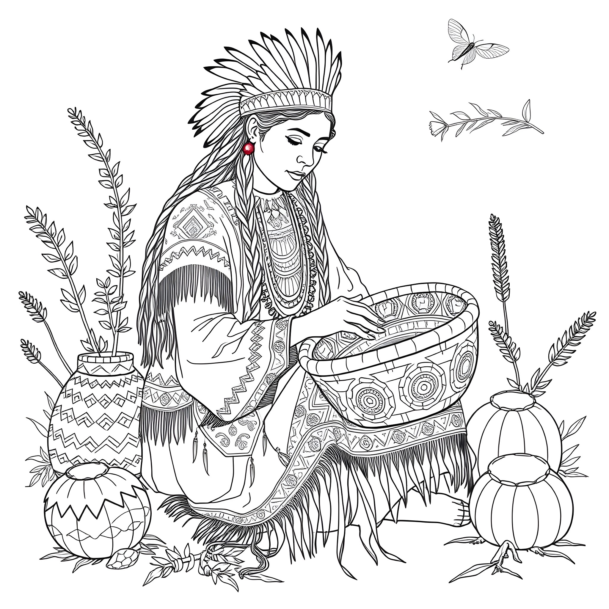 1 Best Cherokee Child Coloring Pages (Free Printable PDFs)