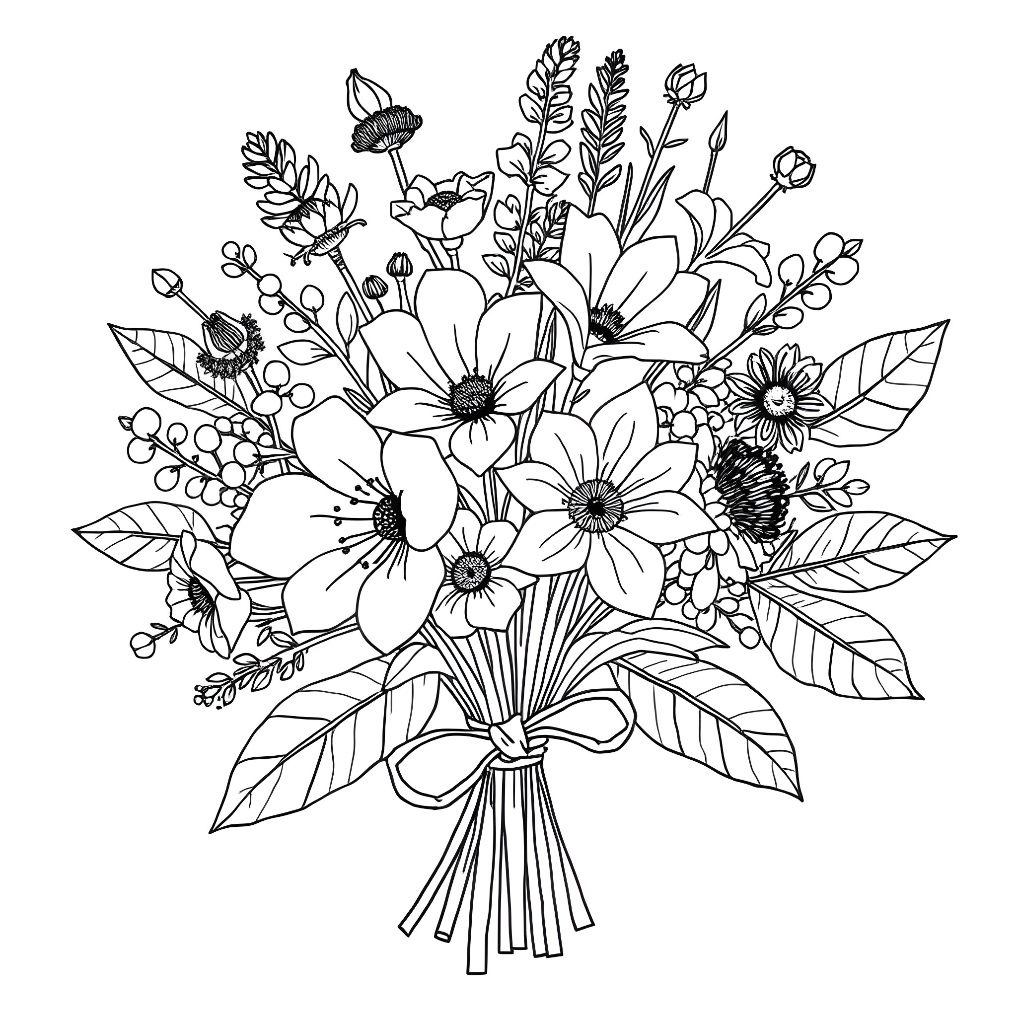 Best Wildflower Coloring Pages (Free Printable PDF)