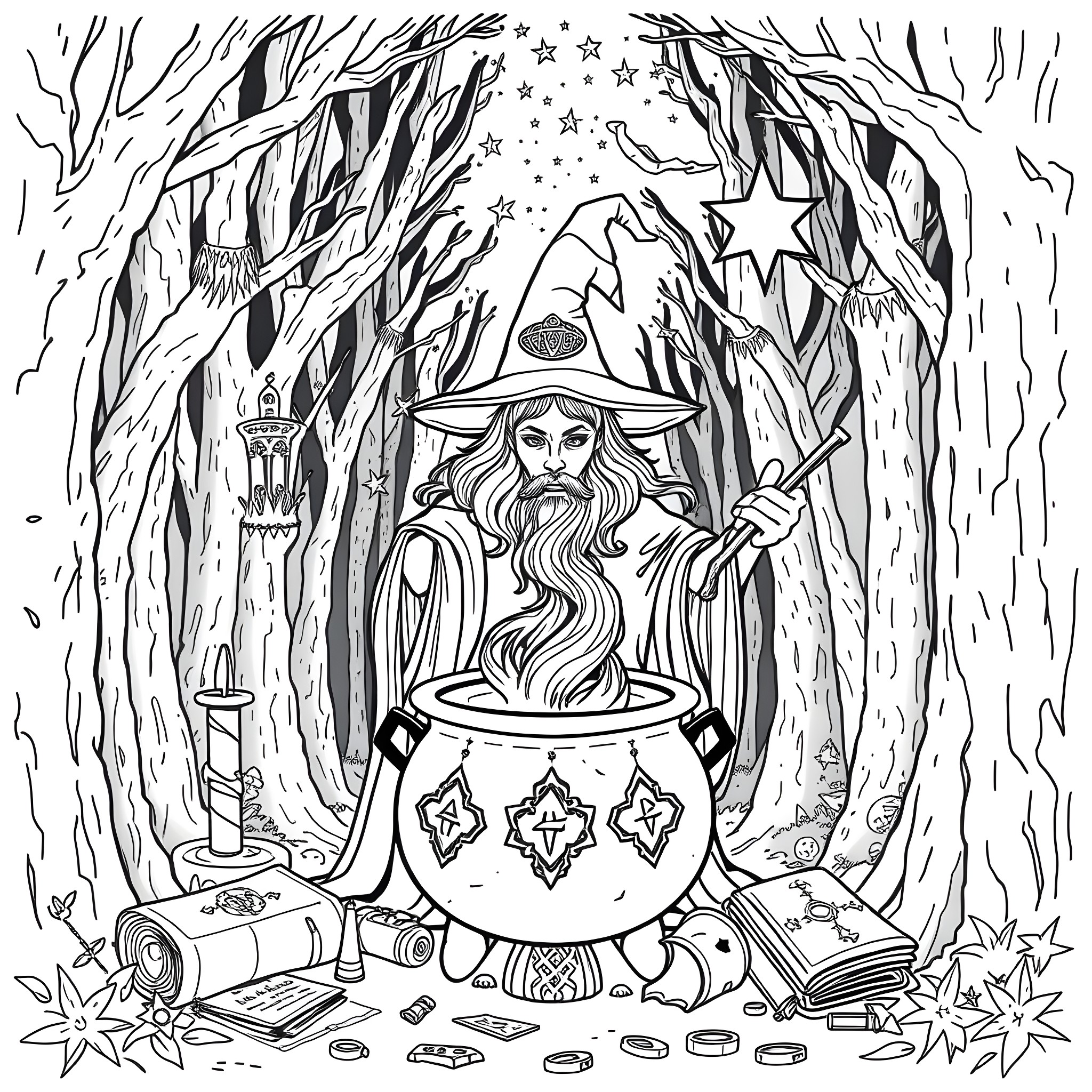 32 Best Witch Coloring Pages (Free Printable PDFs)