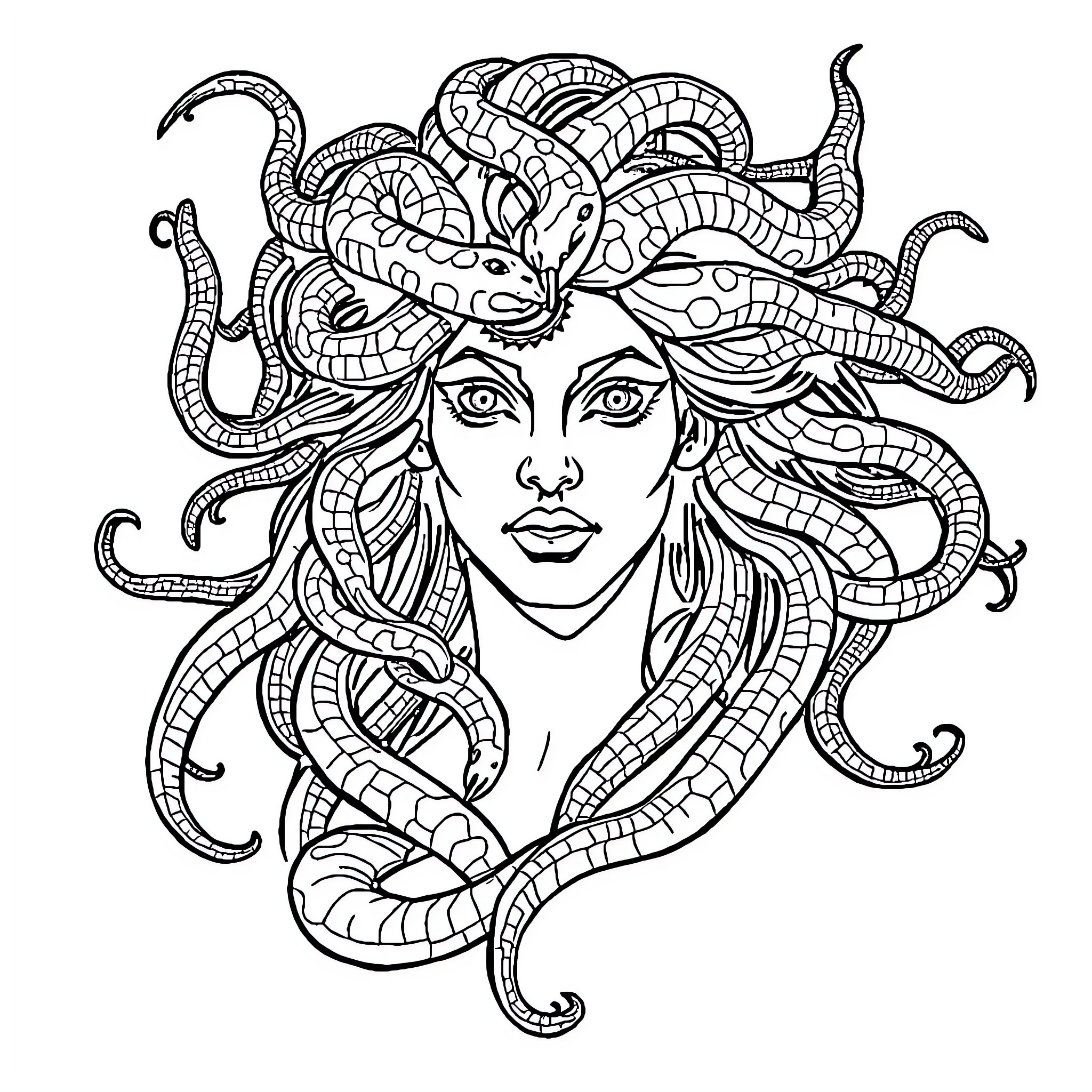 Best Medusa Coloring Pages (Free Printable PDF)