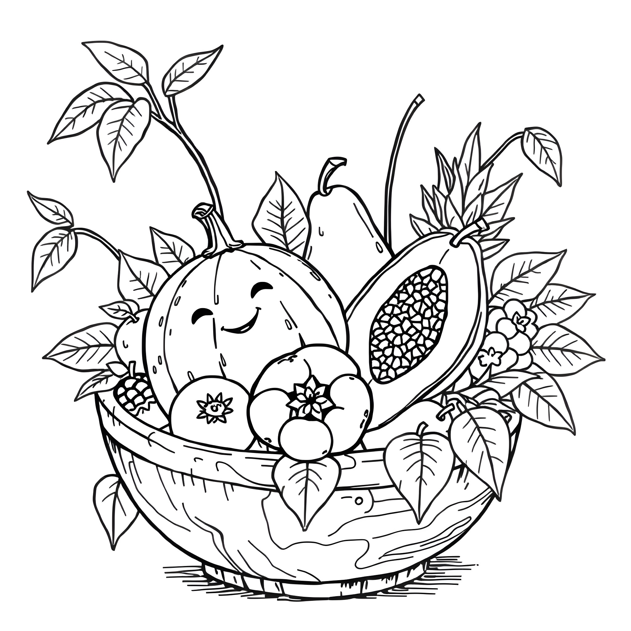 49 Best Fruit Coloring Pages (Free Printable PDFs)