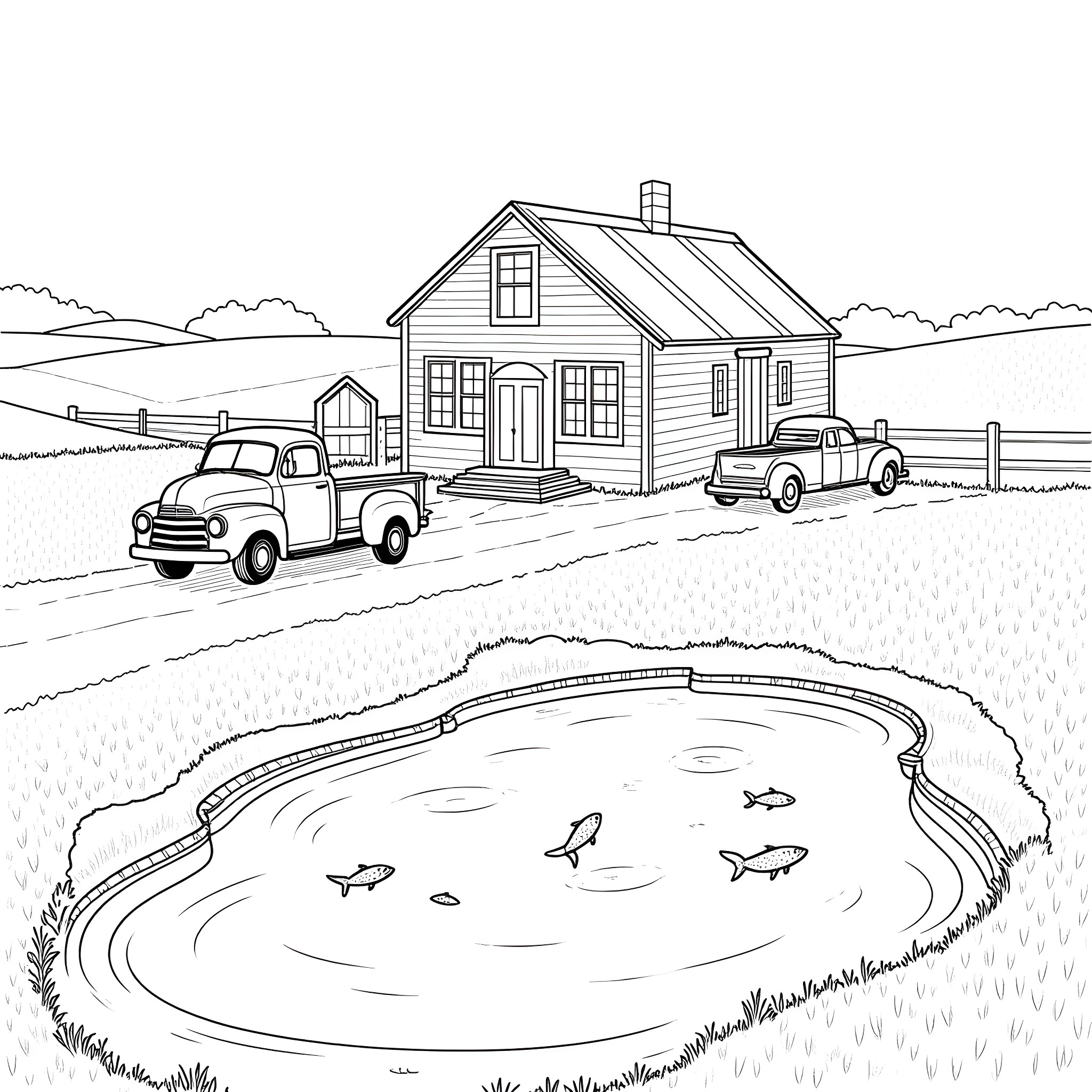 Best Farmhouse Coloring Pages (Free Printable PDF)