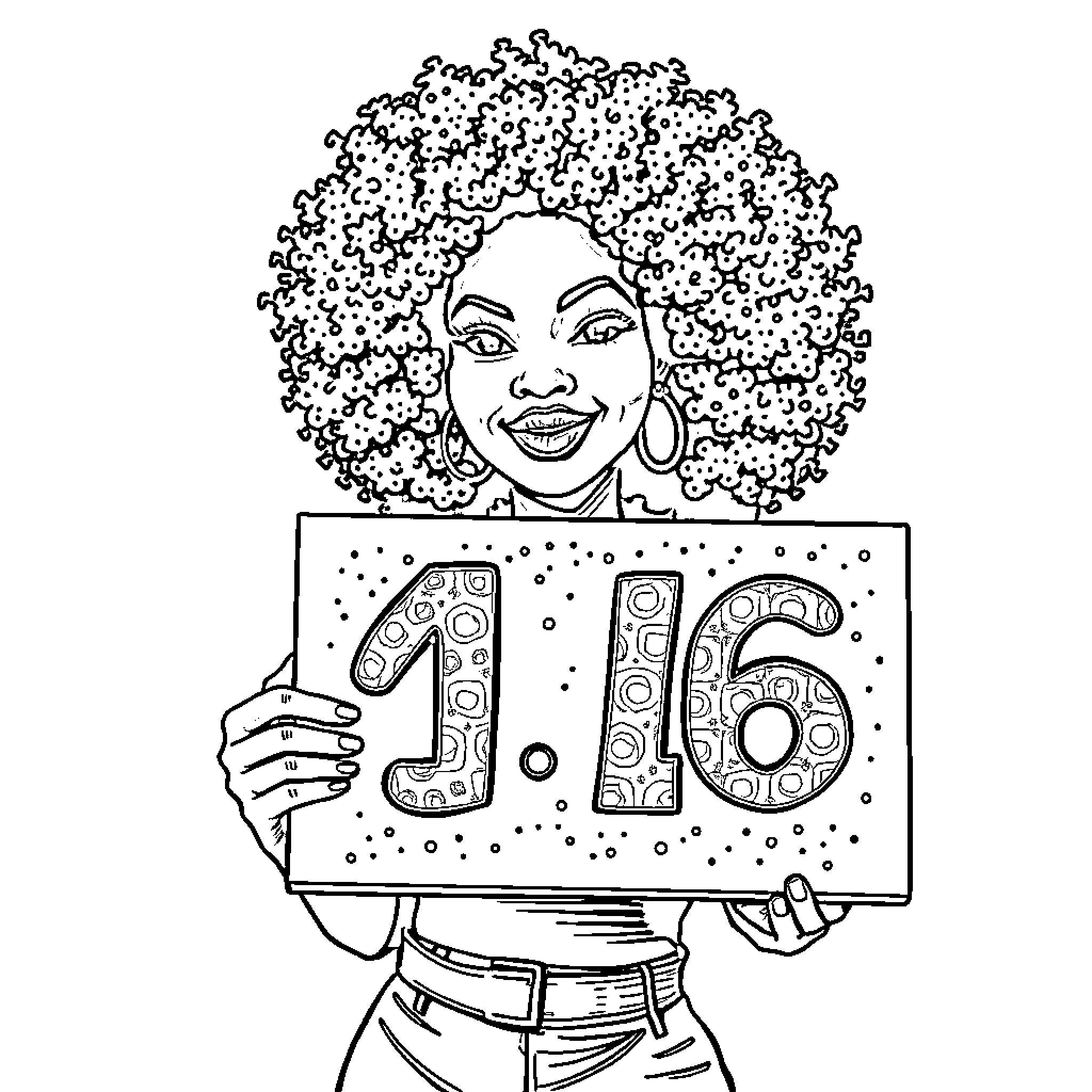 Best Afro Woman Coloring Pages (Free Printable PDF)