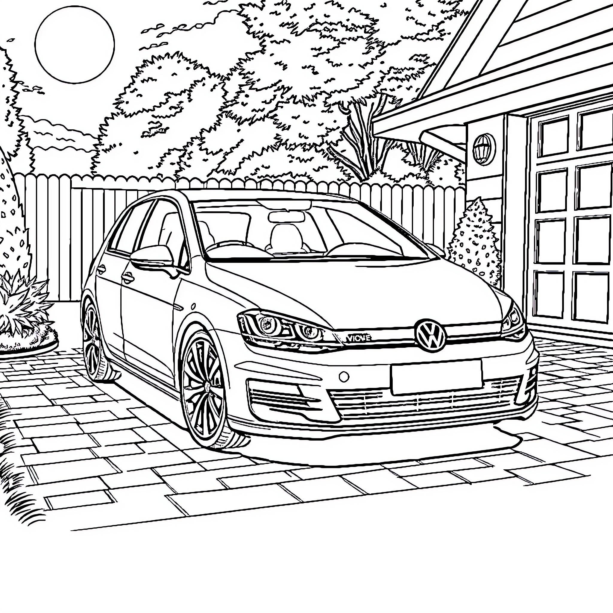 Best Vw Golf Coloring Pages (Free Printable PDF)
