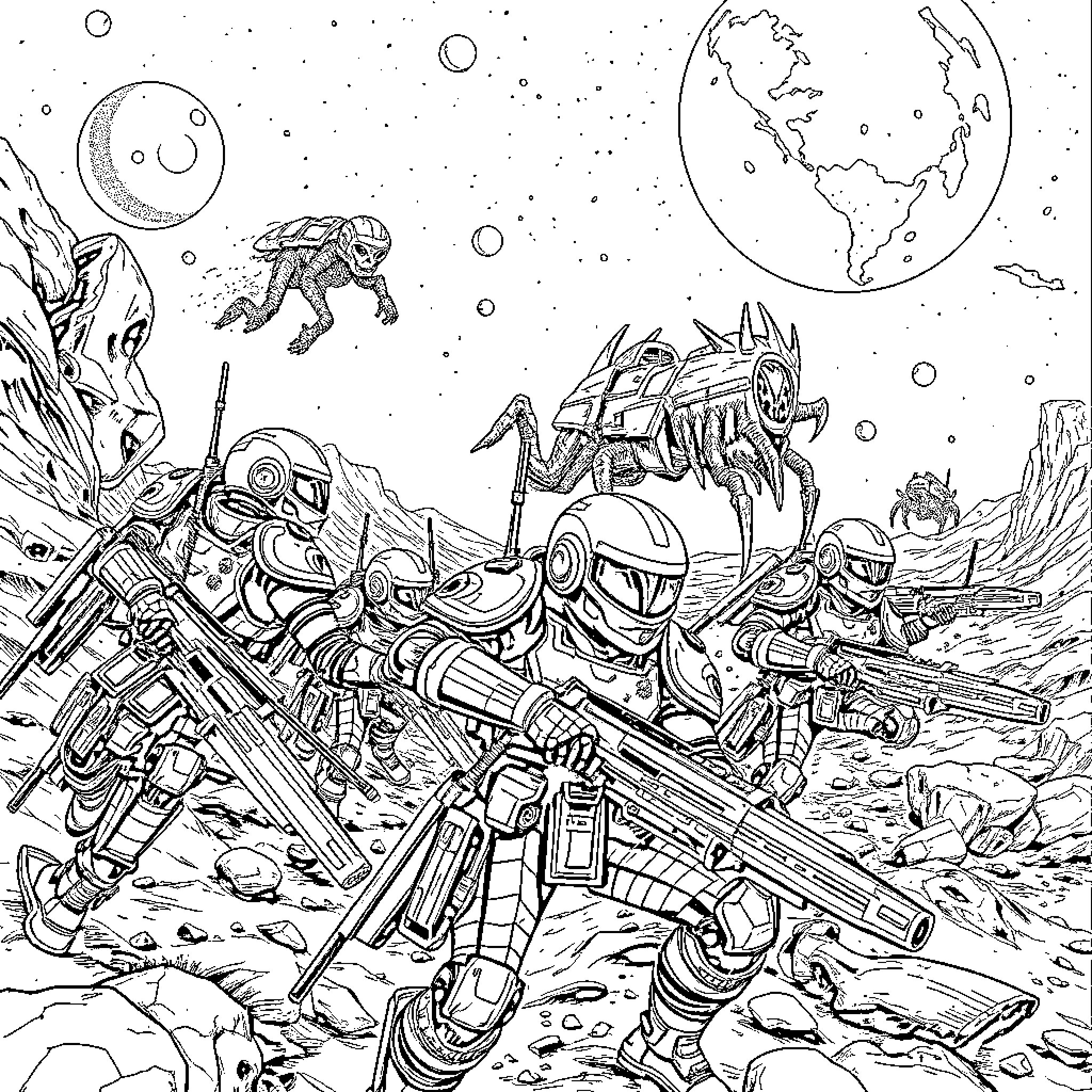 Best Helldivers Coloring Pages (Free Printable PDF)