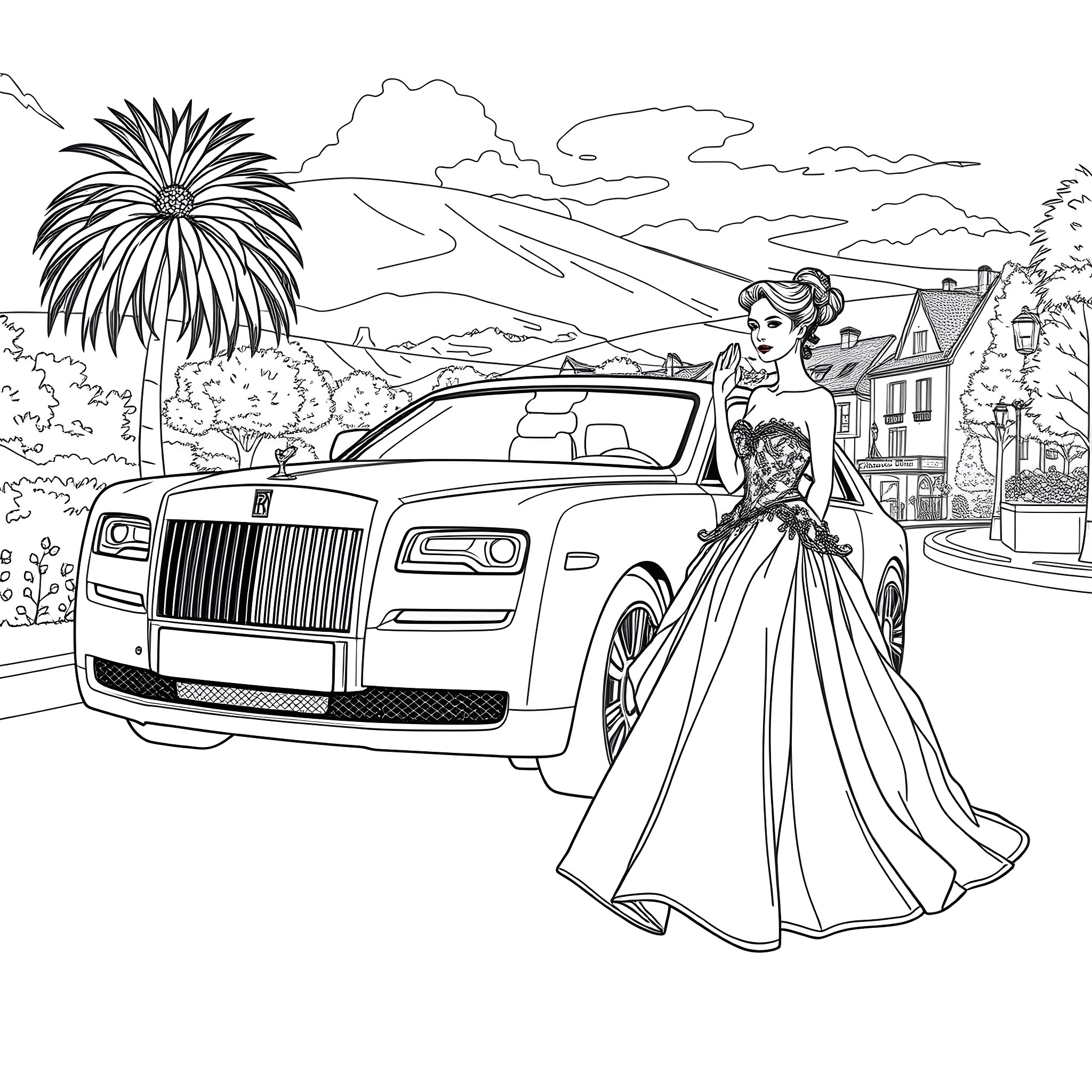 Best Rolls Royce Coloring Pages (Free Printable PDF)
