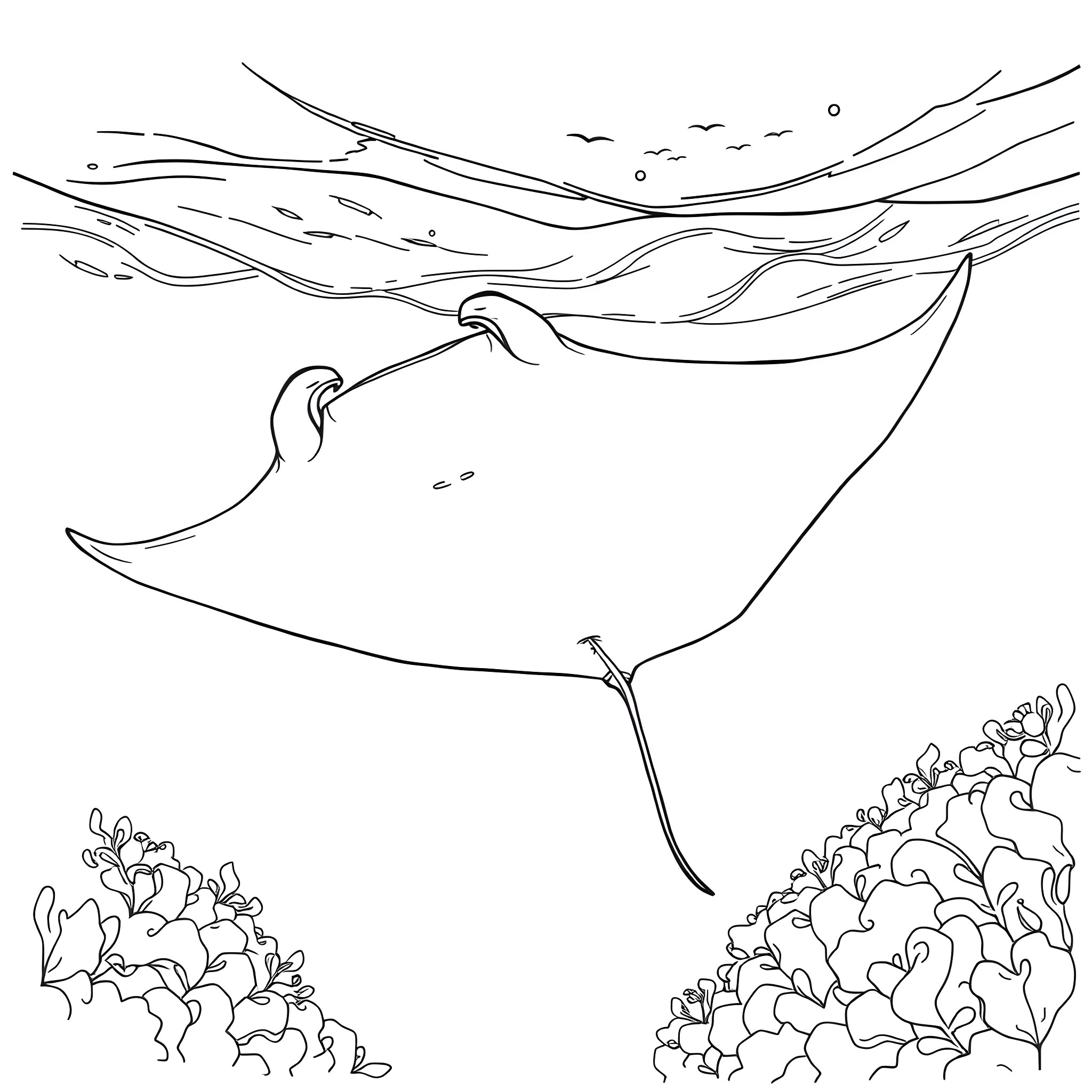 Best Manta Ray Coloring Pages (Free Printable PDF)