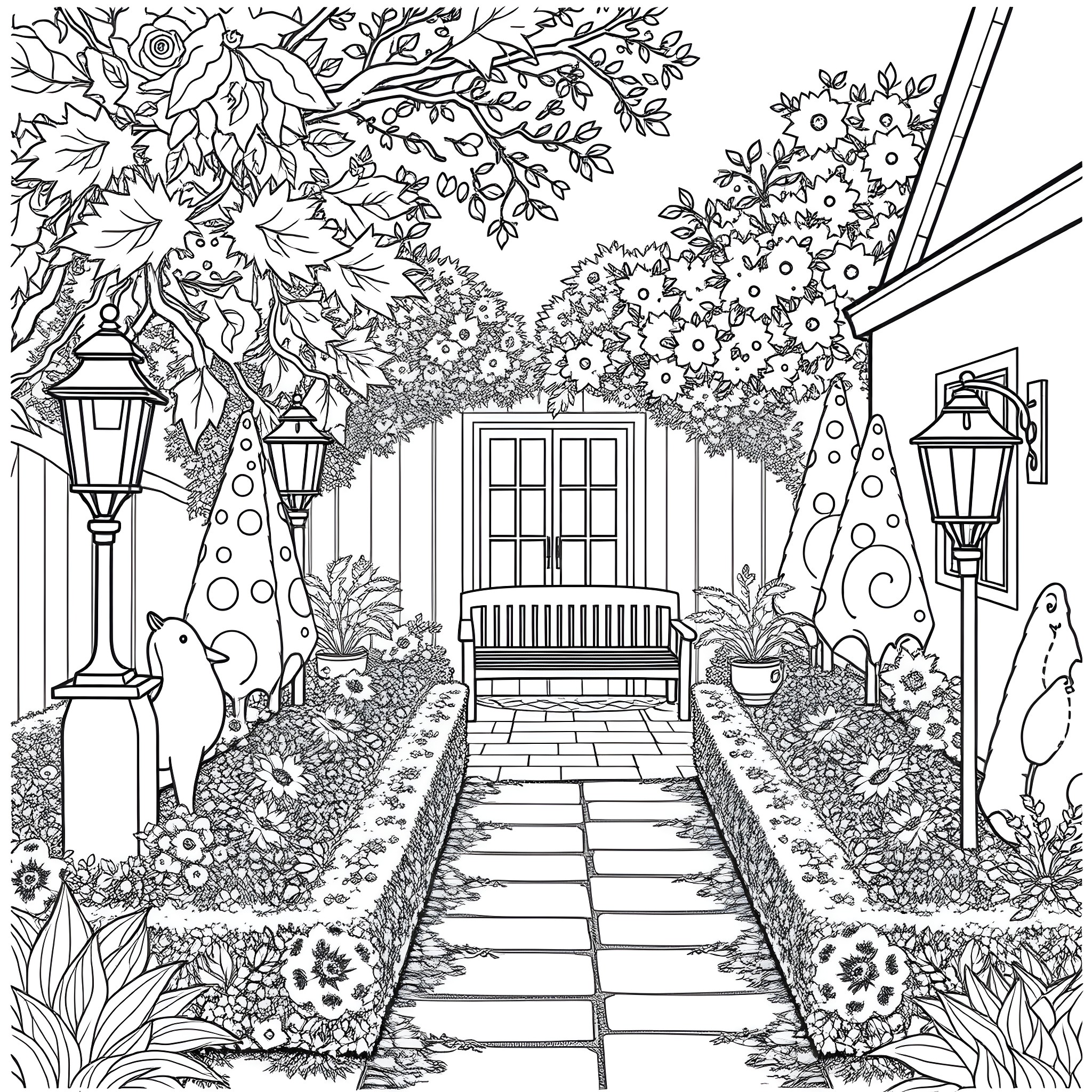 3 Best Backyard Coloring Pages (Free Printable PDFs)