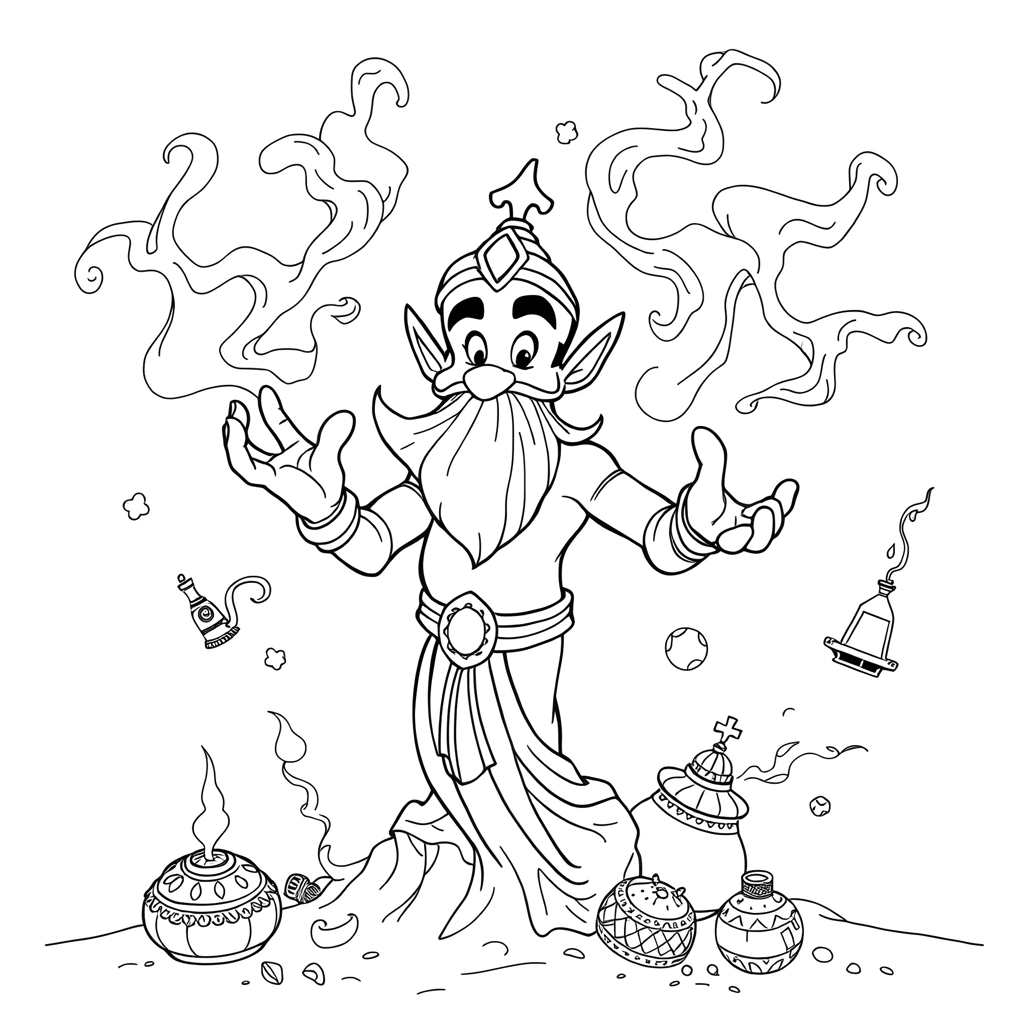 Best Genie Coloring Pages (Free Printable PDF)