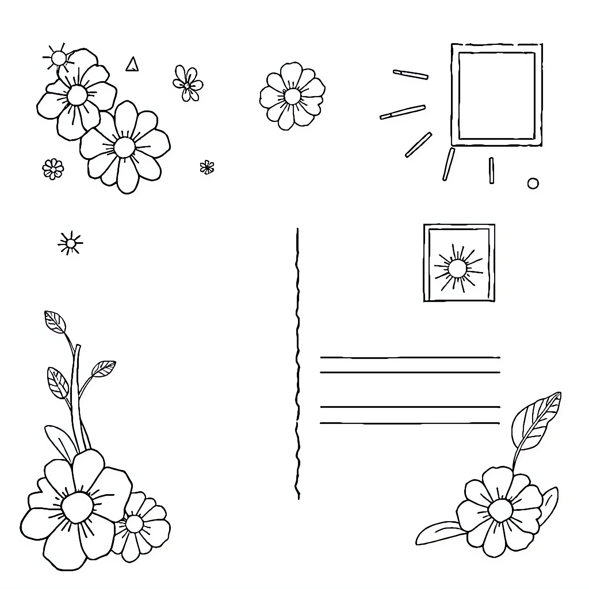 Best Postcard Coloring Pages (Free Printable PDF)