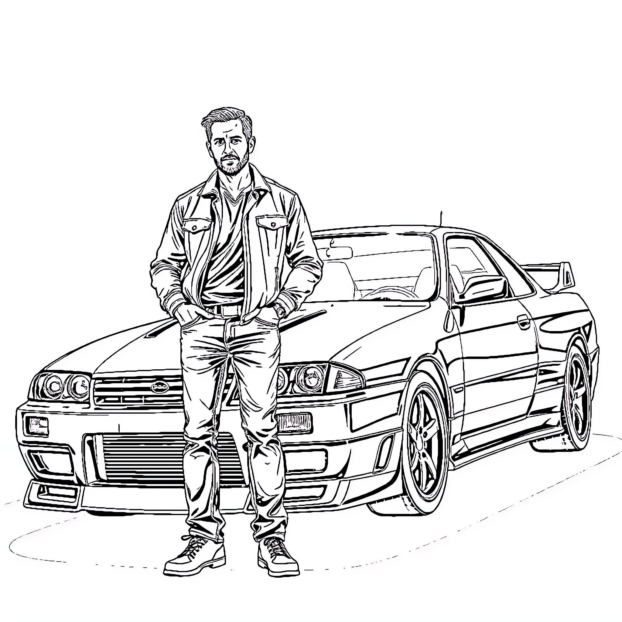 Best Paul Walker Coloring Pages (Free Printable PDF)
