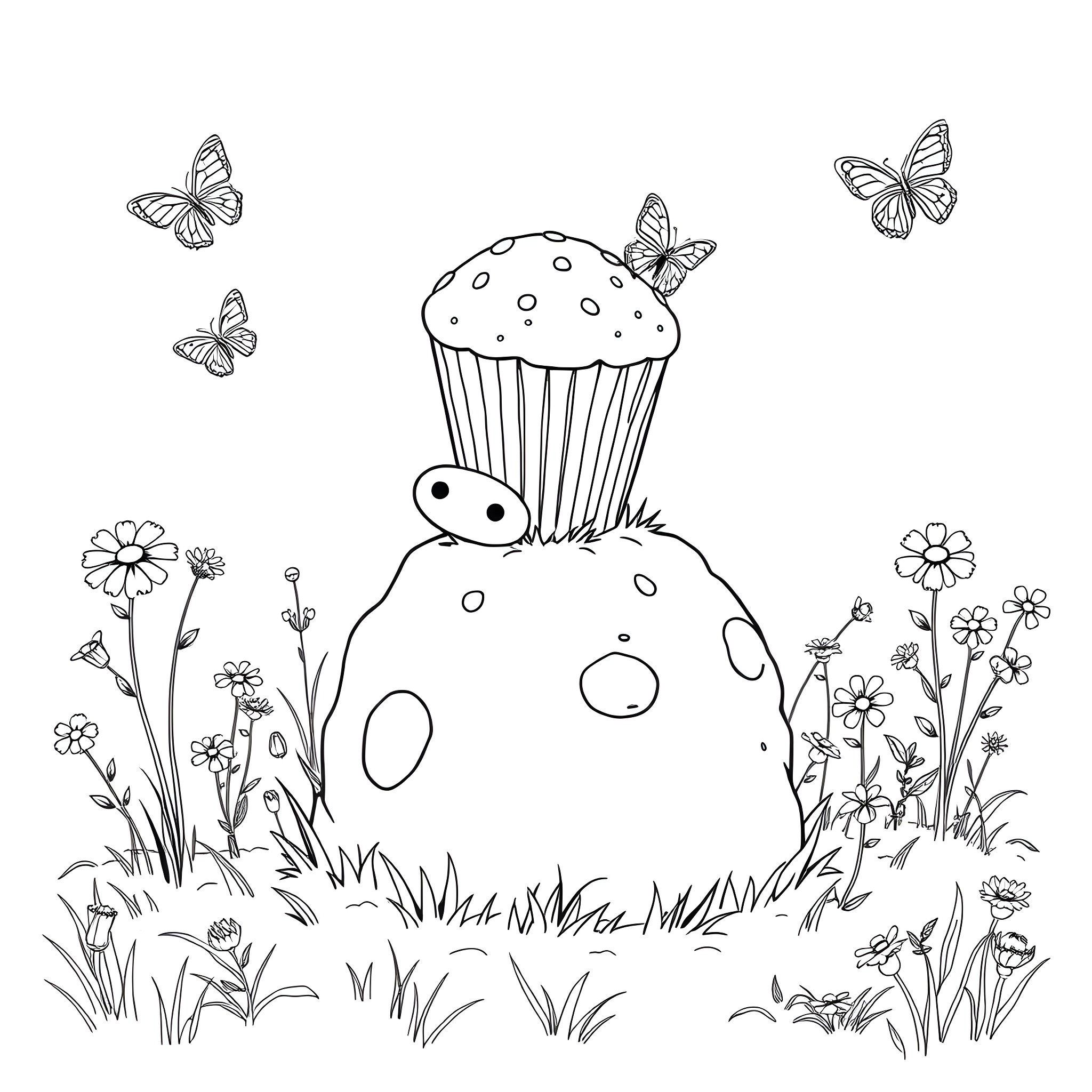 Best Muffin Coloring Pages (Free Printable PDF)