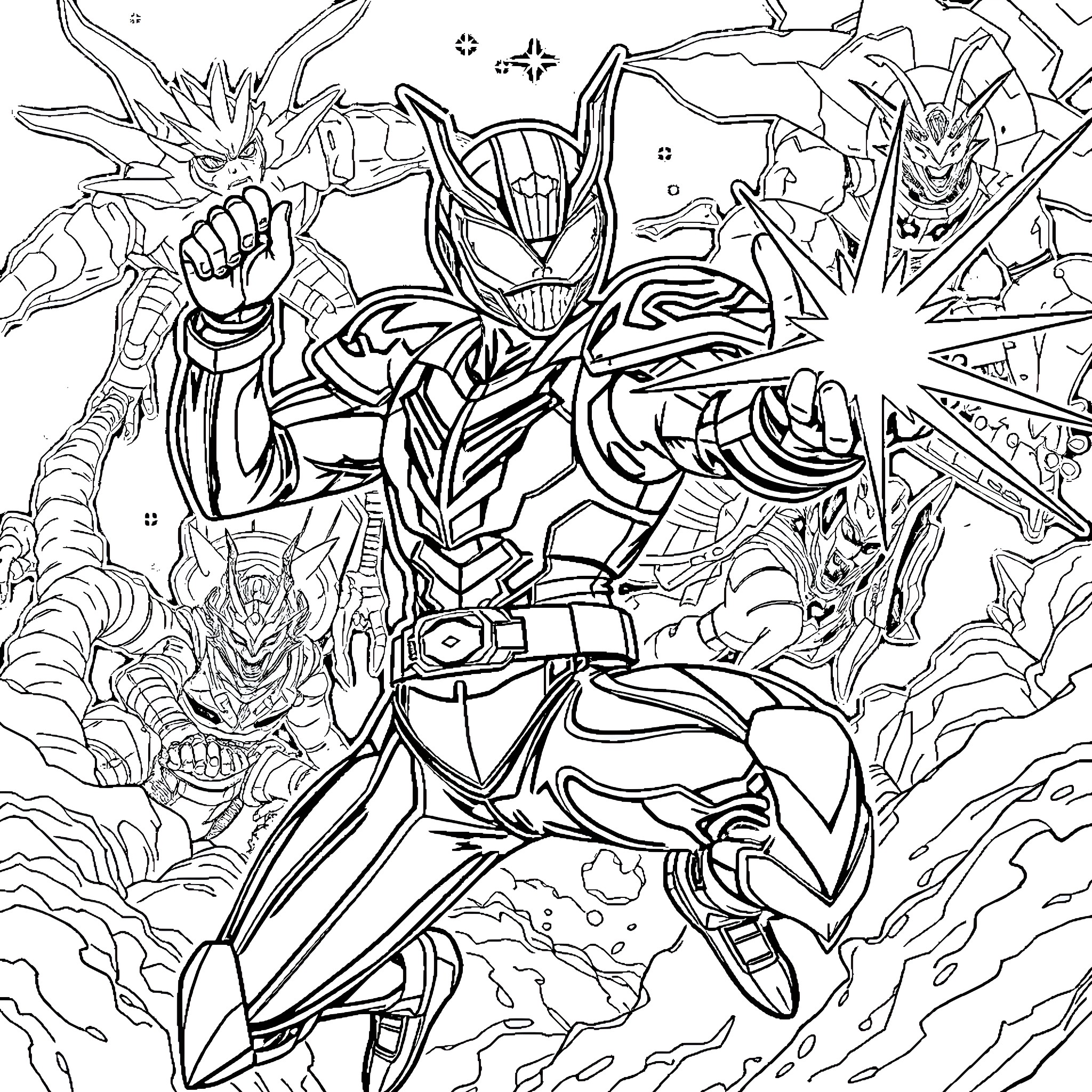 Best Kamen Rider Coloring Pages (Free Printable PDF)