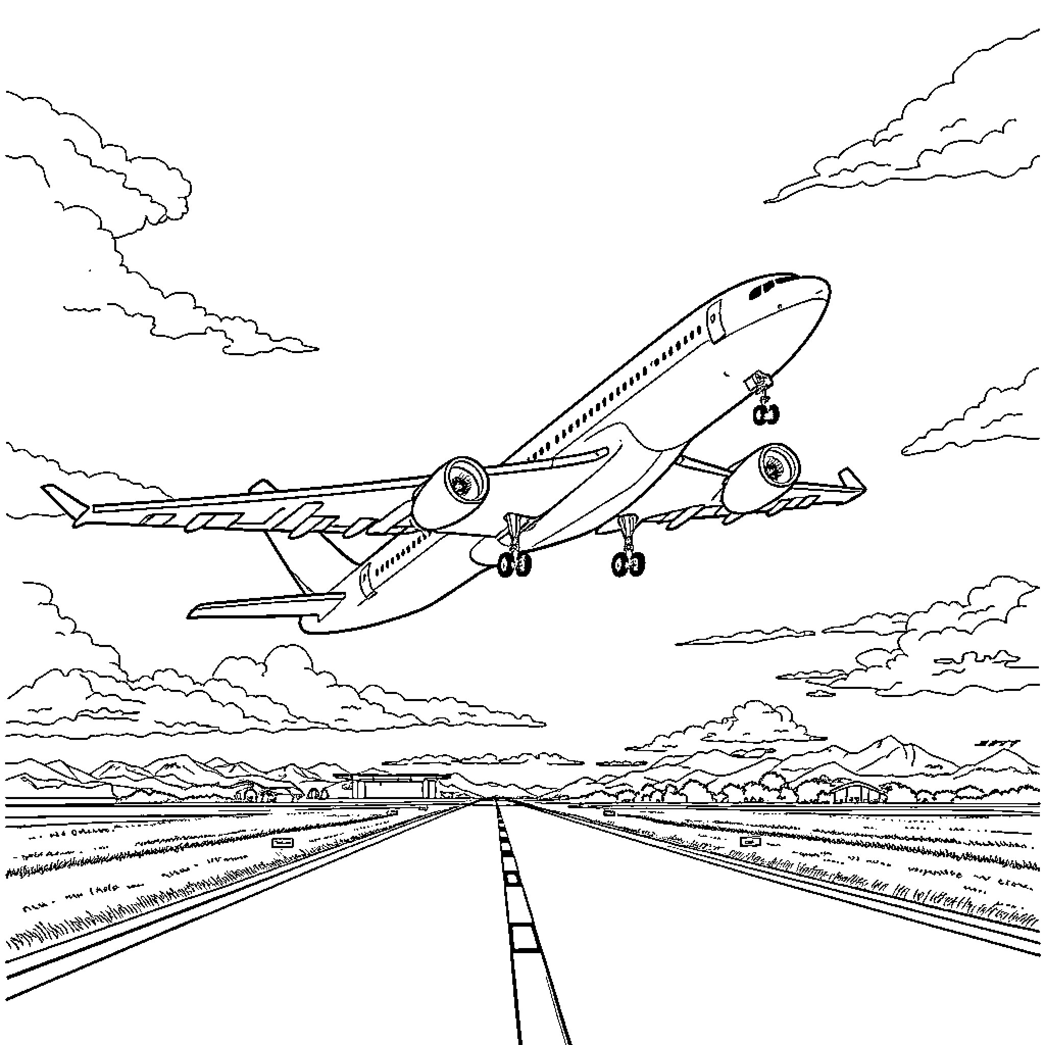 Best Airbus Coloring Pages (Free Printable PDF)