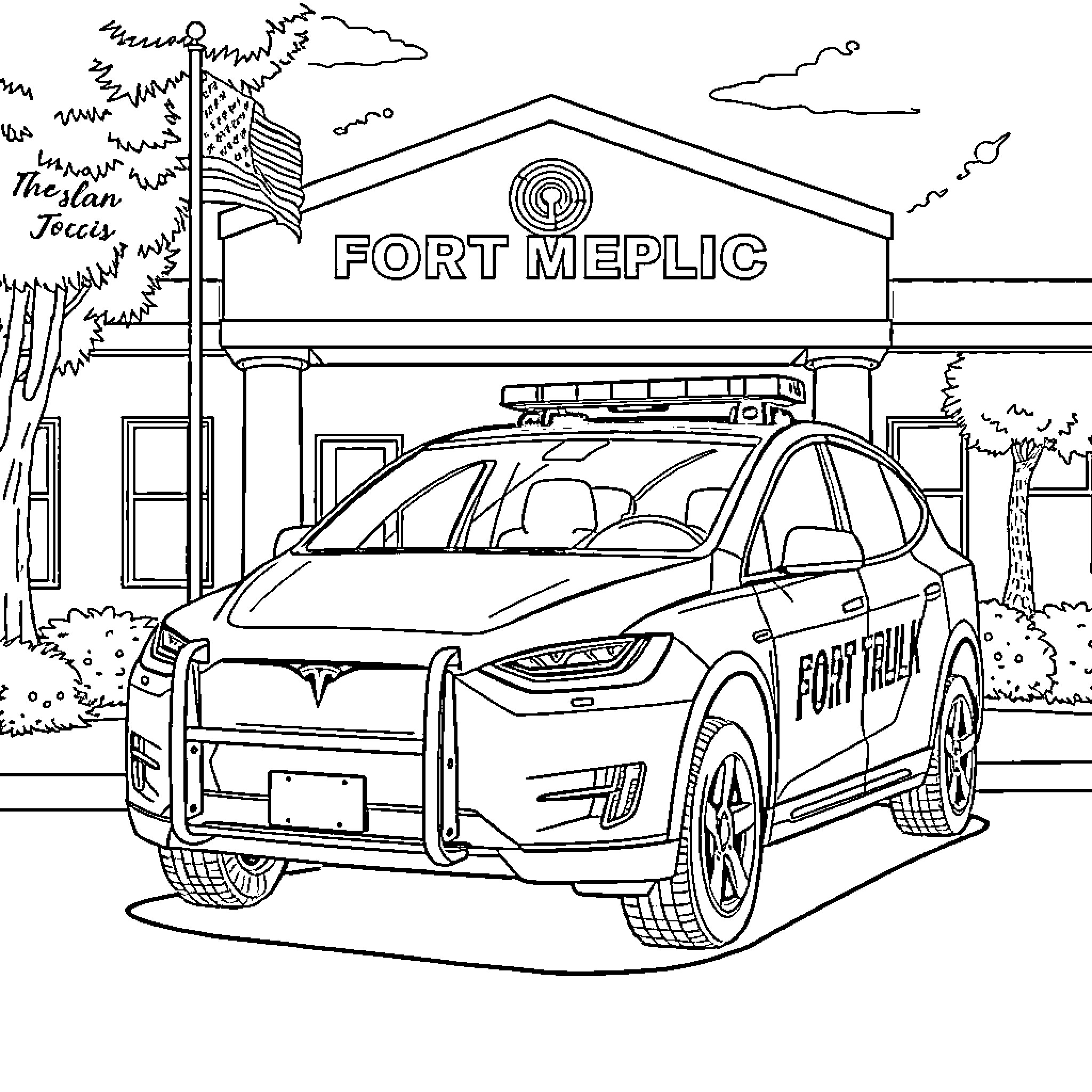 Best Tesla Cybertruck Coloring Pages (Free Printable PDF)