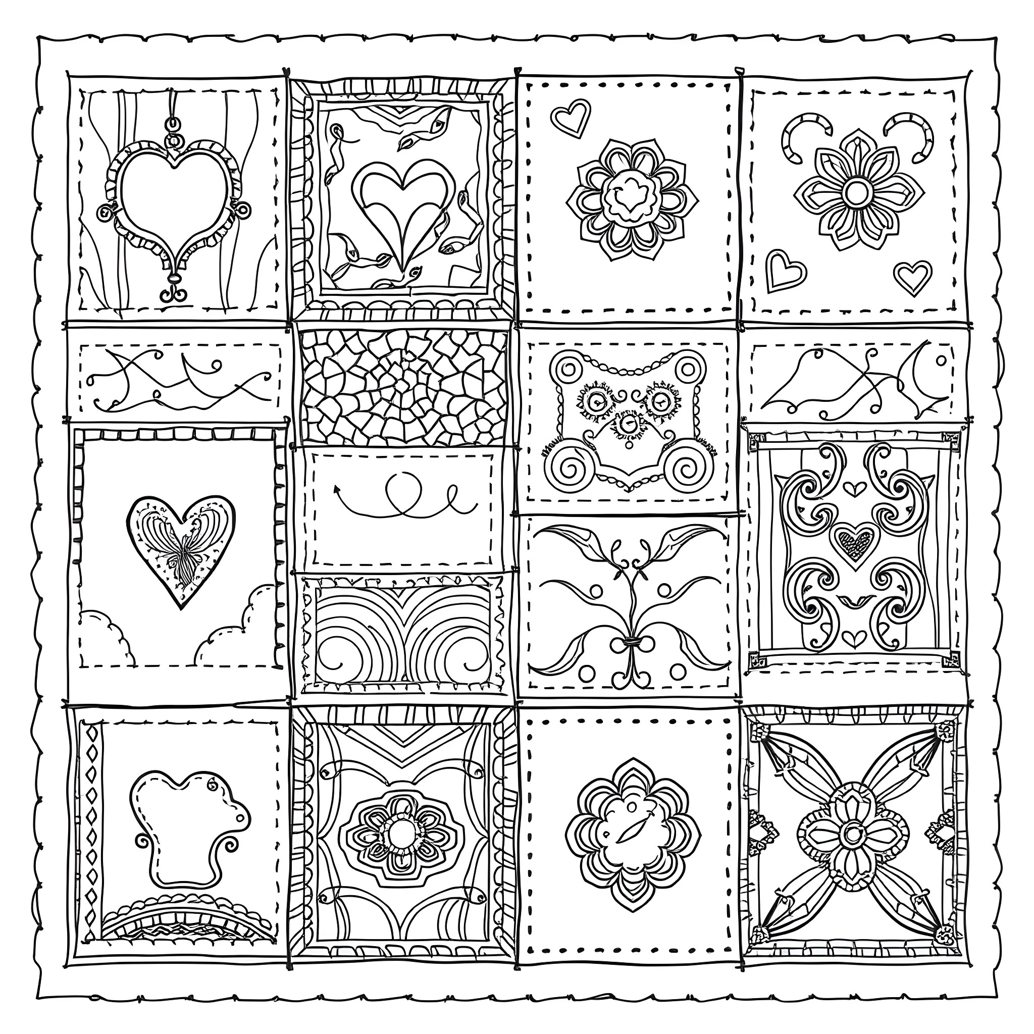 120 Best Patchwork Coloring Pages (Free Printable PDFs)
