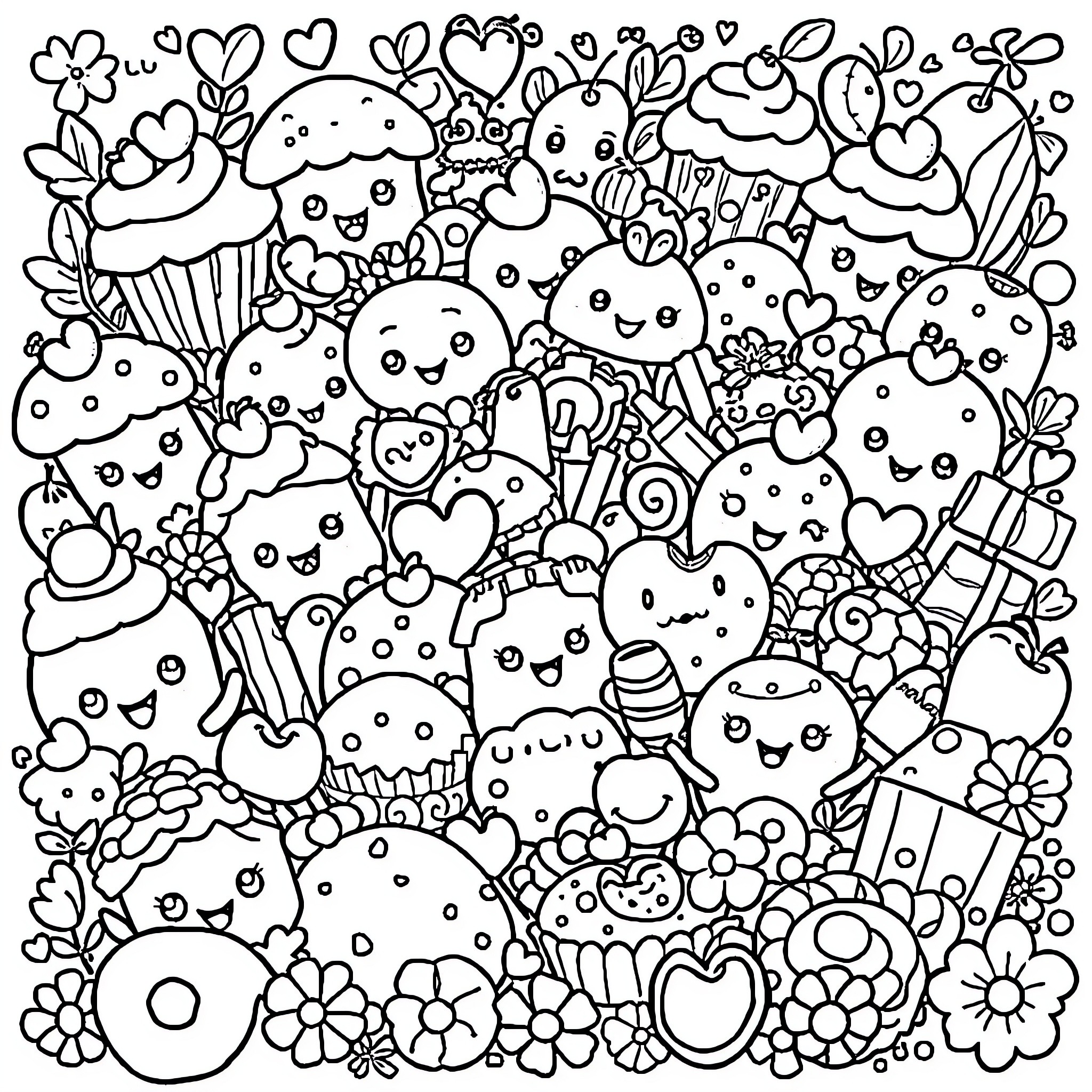 Best Food Coloring Pages (Free Printable PDF)