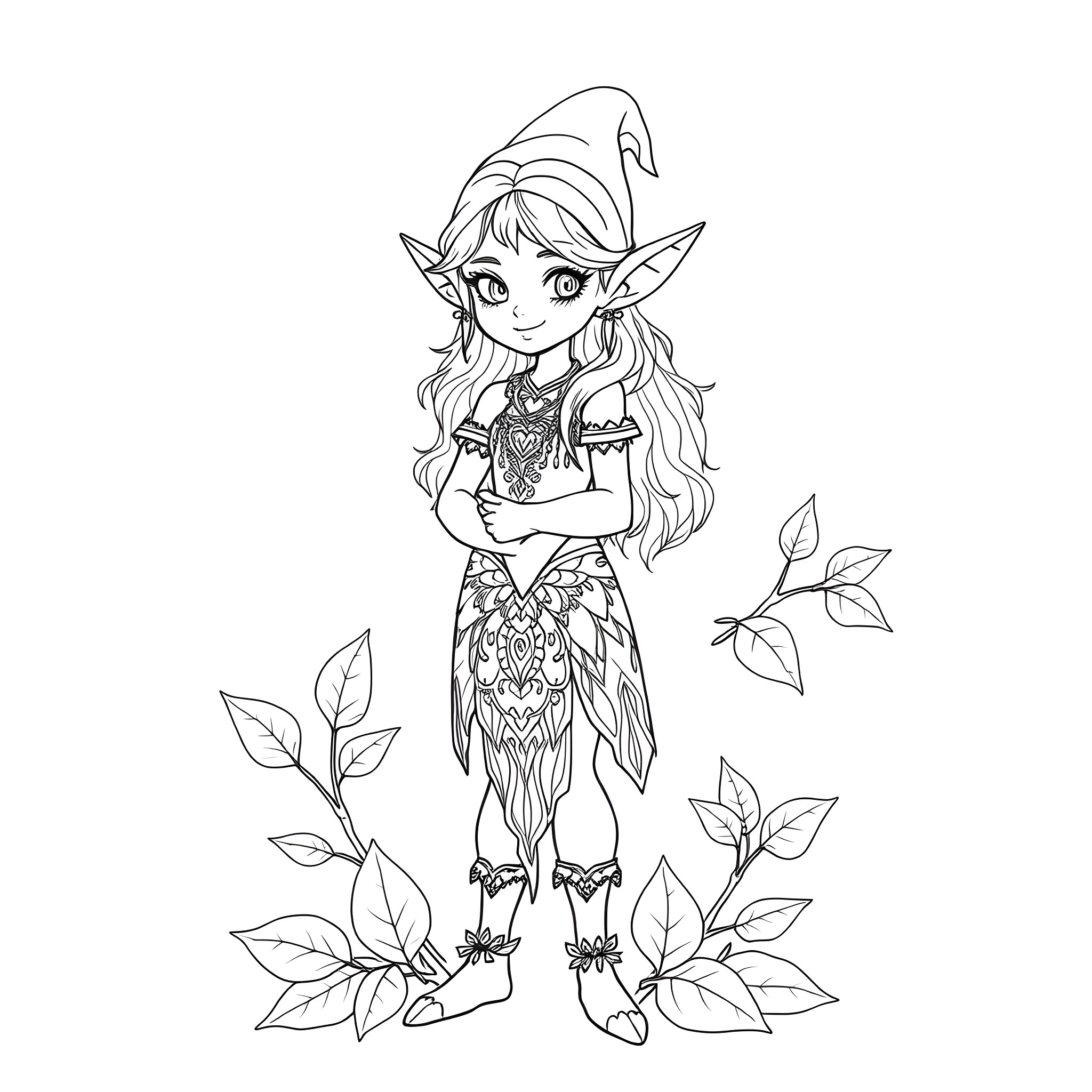 1 Best Girl Elf Coloring Pages (Free Printable PDFs)
