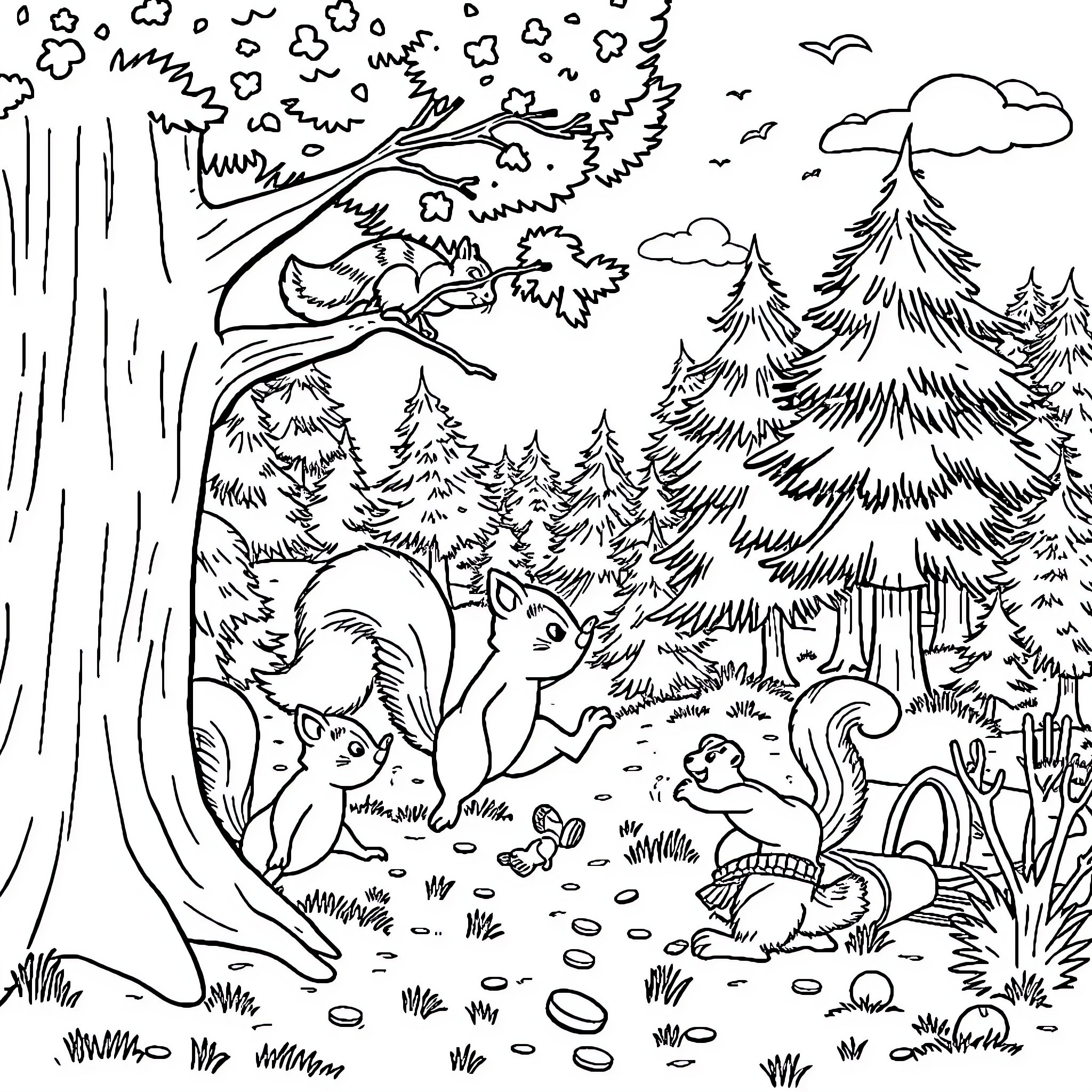 Best Squirrel Coloring Pages (Free Printable PDF)