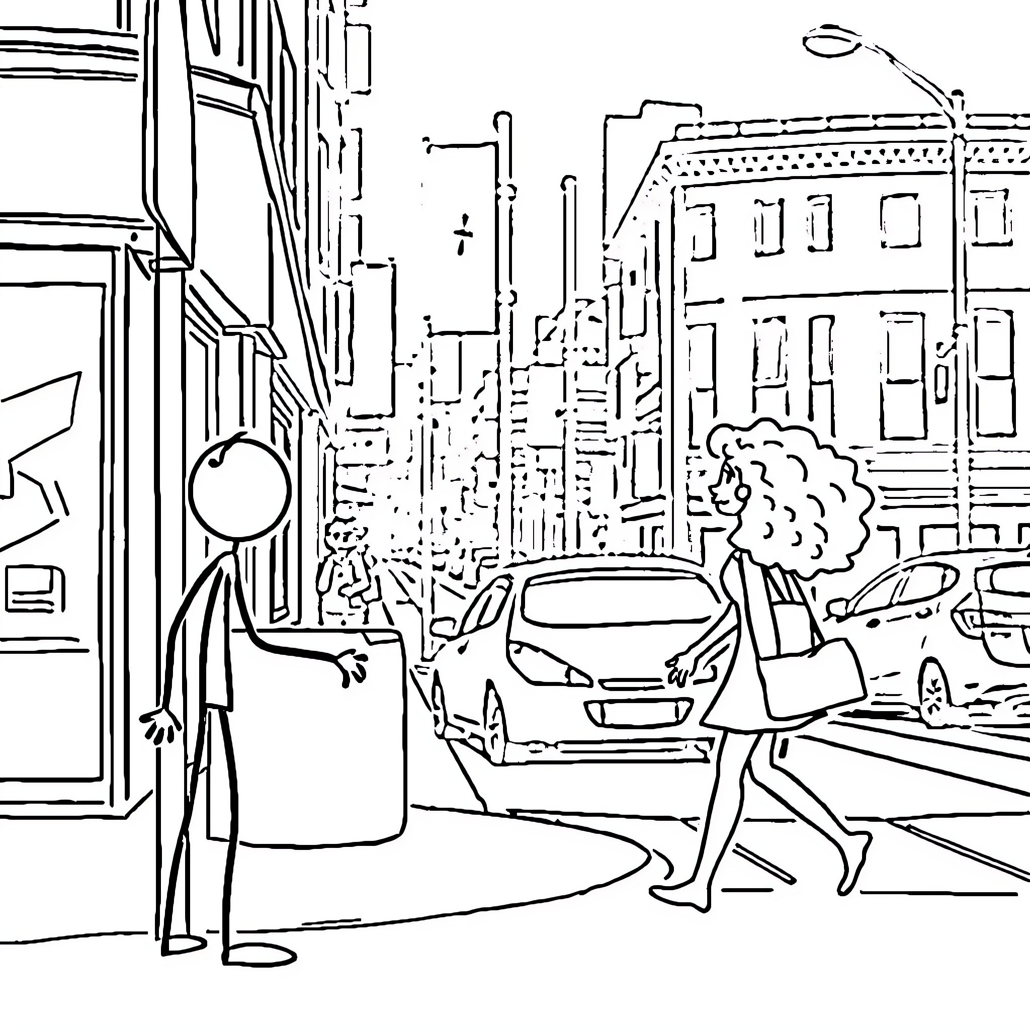 Best Stick Figure Coloring Pages (Free Printable PDF)