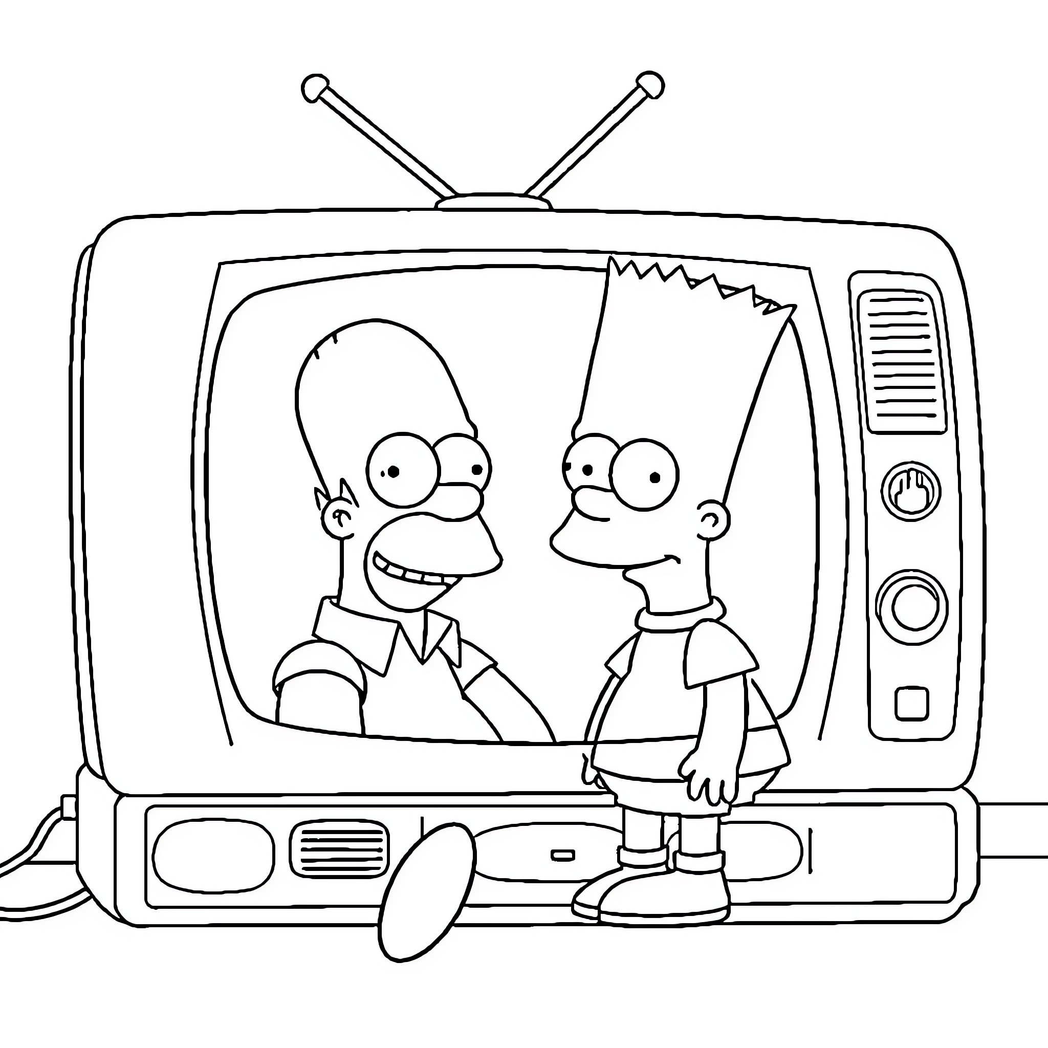 6 Best Television Coloring Pages (Free Printable PDFs)