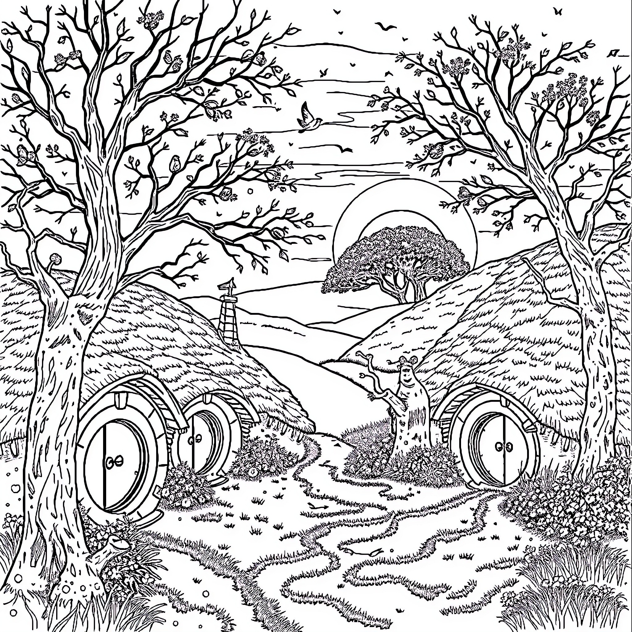 Best Hobbit Coloring Pages (Free Printable PDF)