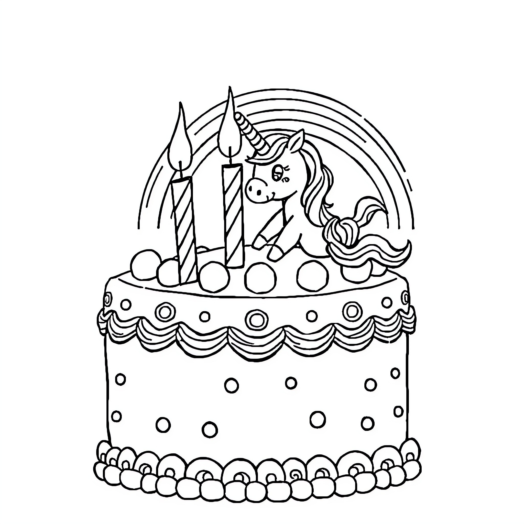 Best Cake Coloring Pages (Free Printable PDF)