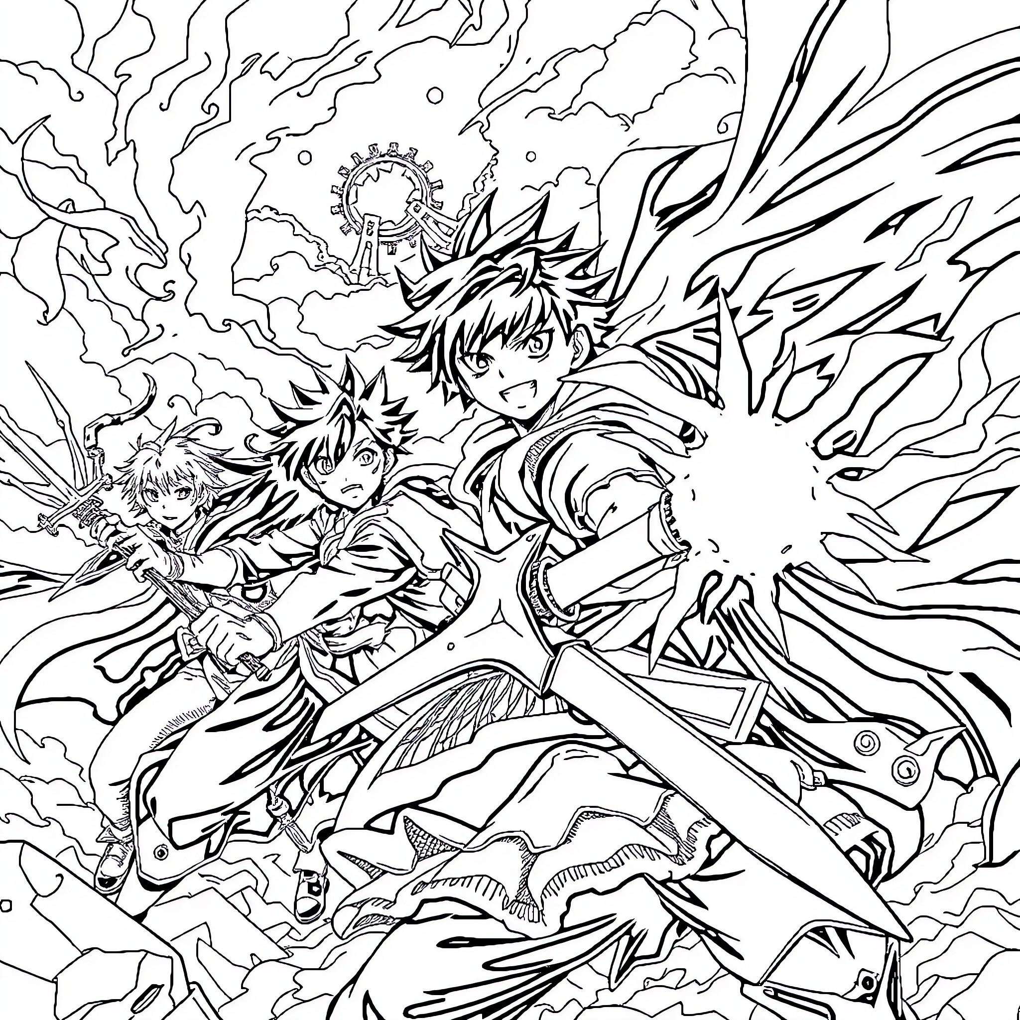 Best Black Clover Coloring Pages (Free Printable PDF)