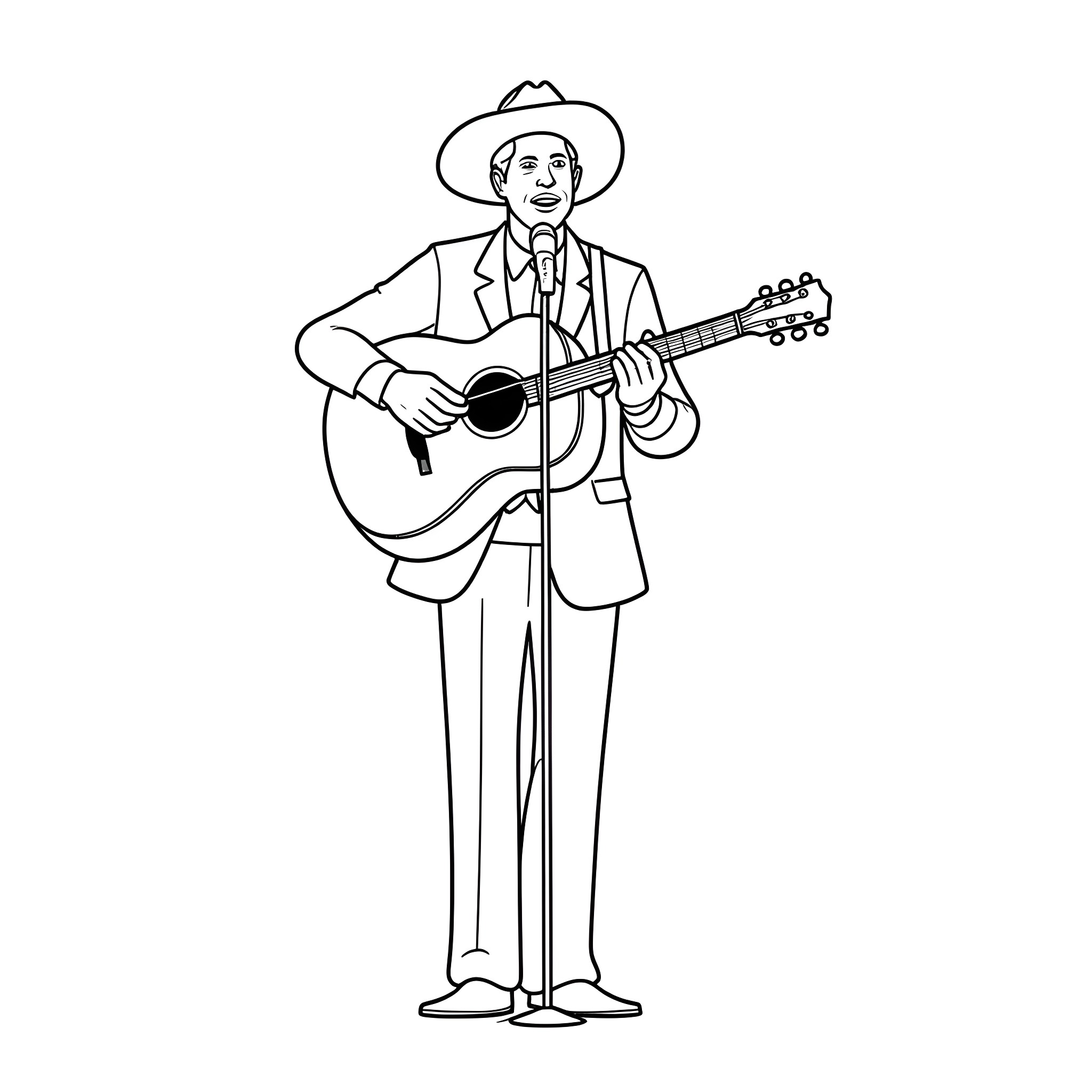 1 Best Hank Williams Coloring Pages (Free Printable PDFs)