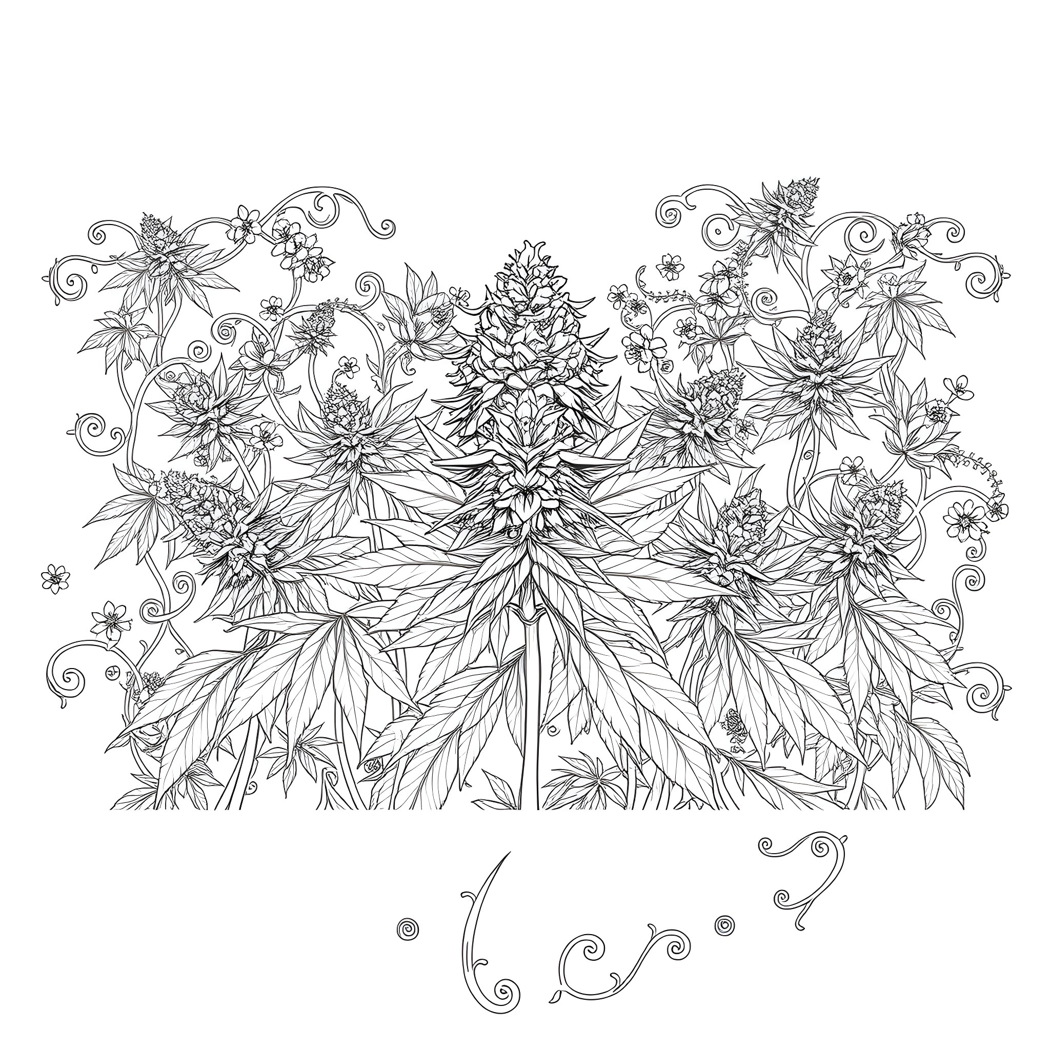 Best Weed Coloring Pages (Free Printable PDF)