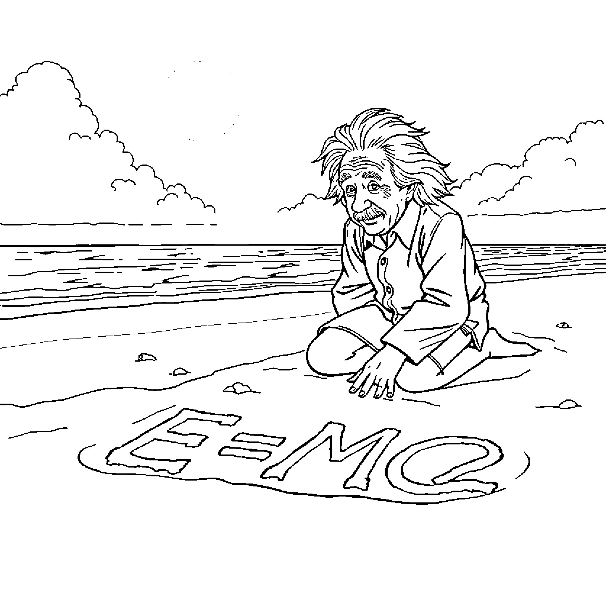Best Albert Einstein Coloring Pages (Free Printable PDF)