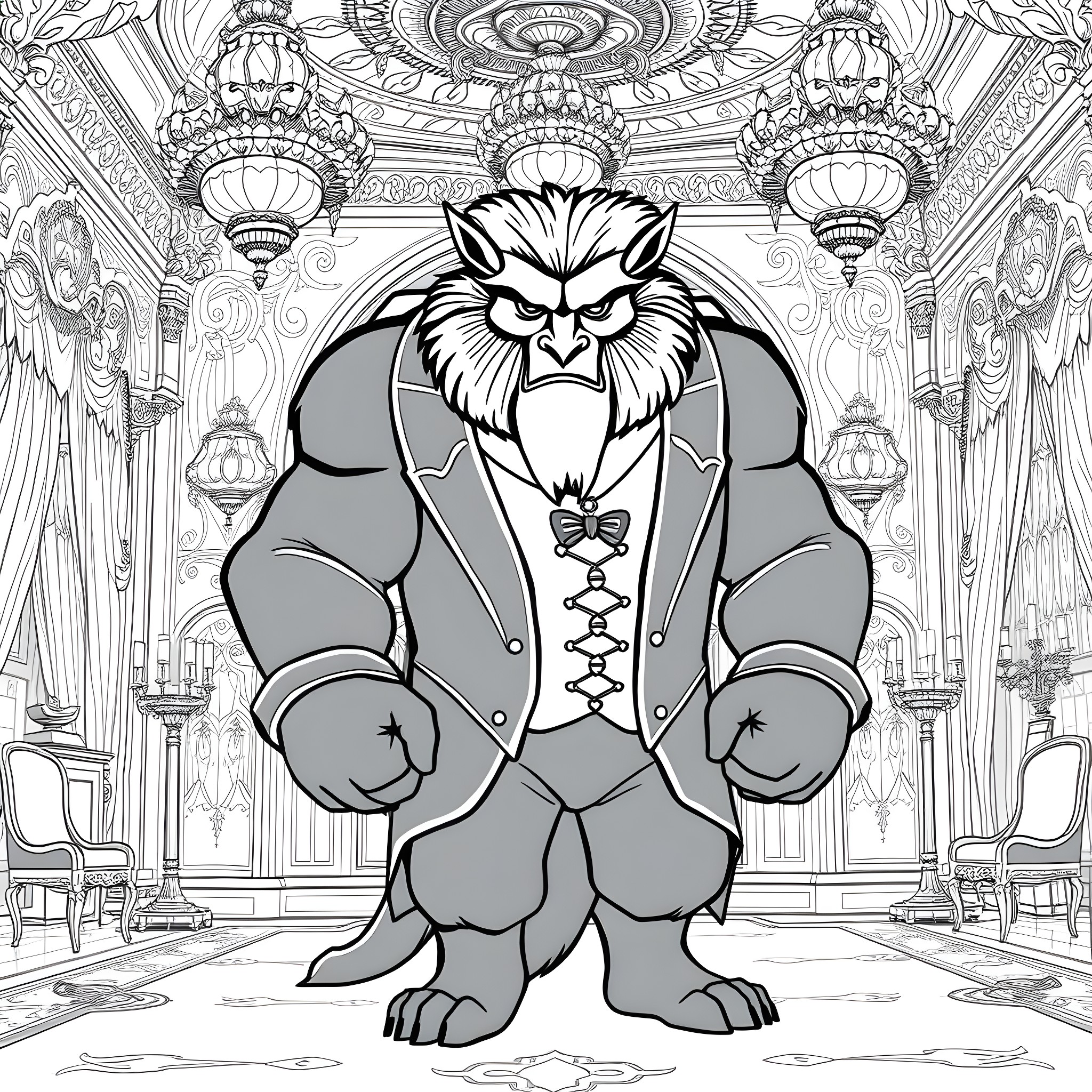 Best Beast Coloring Pages (Free Printable PDF)