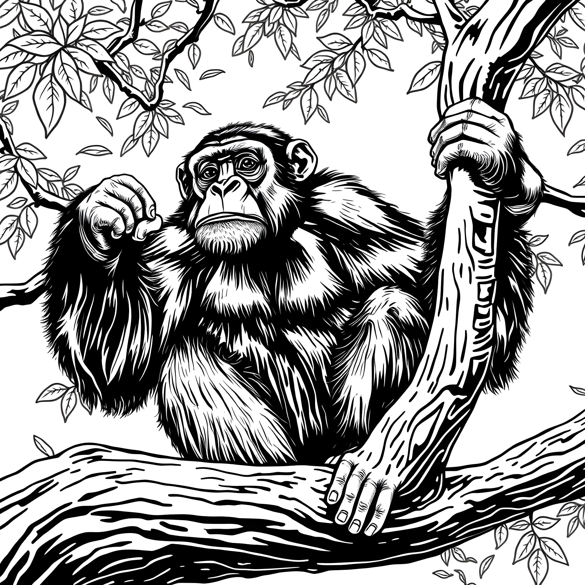 26 Best Chimpanzee Coloring Pages (Free Printable PDFs)
