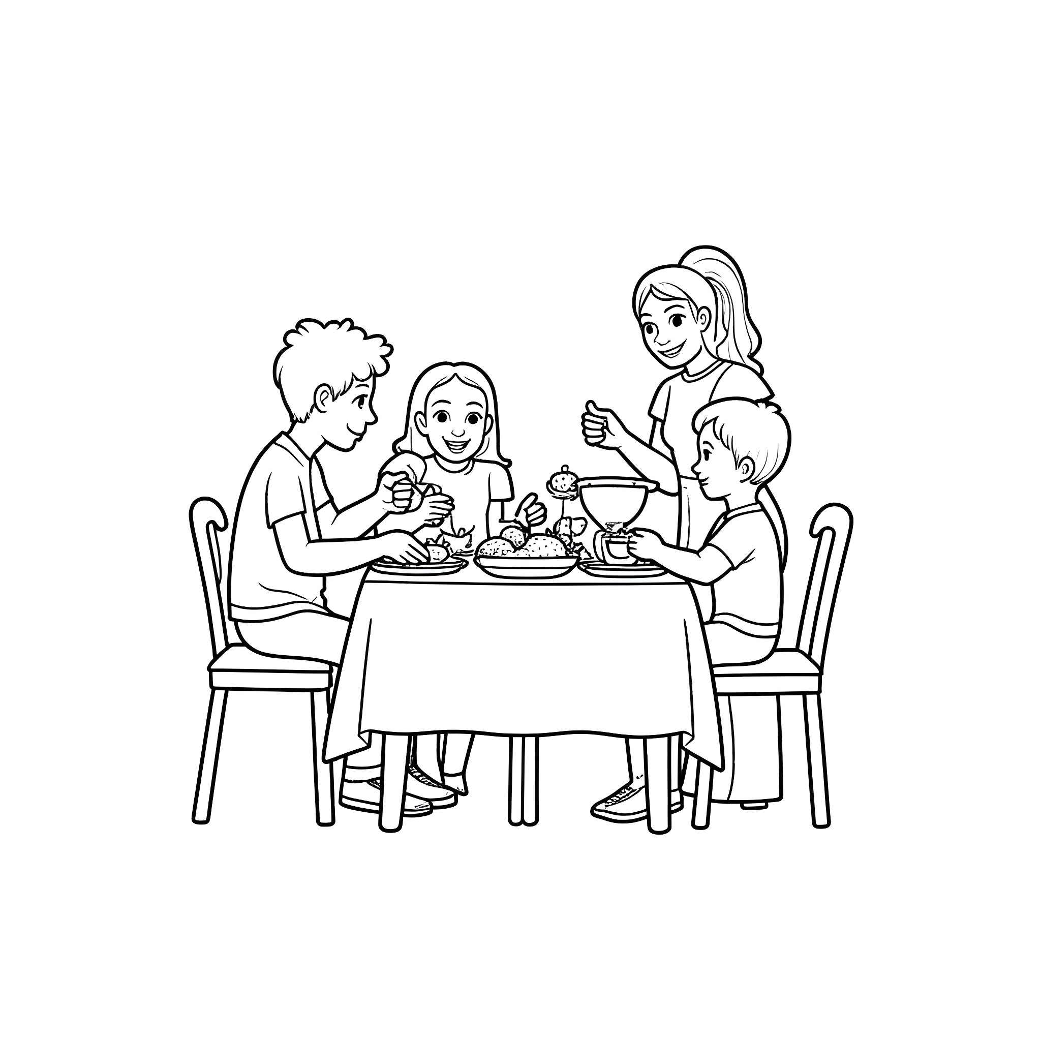 254 Best Family Coloring Pages (Free Printable PDFs)