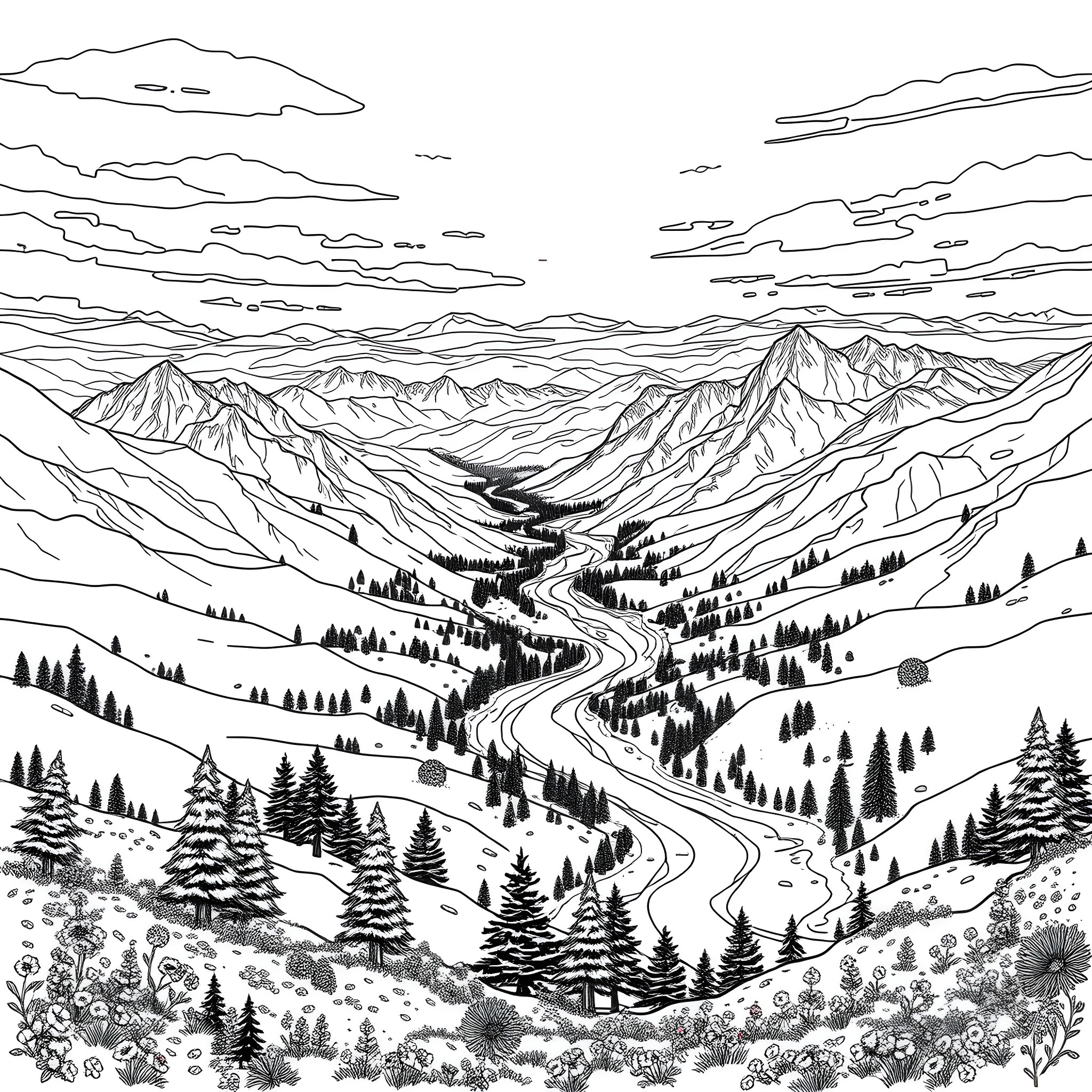 Best Landscape Coloring Pages (Free Printable PDF)