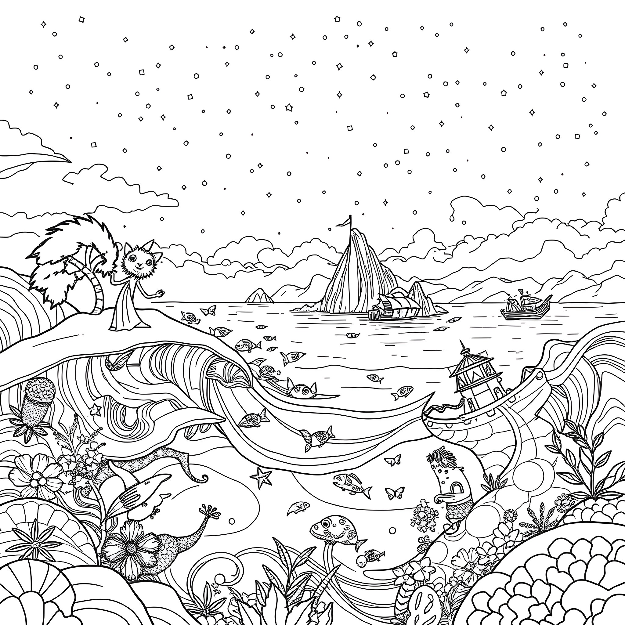 Best Nature Coloring Pages (Free Printable PDF)