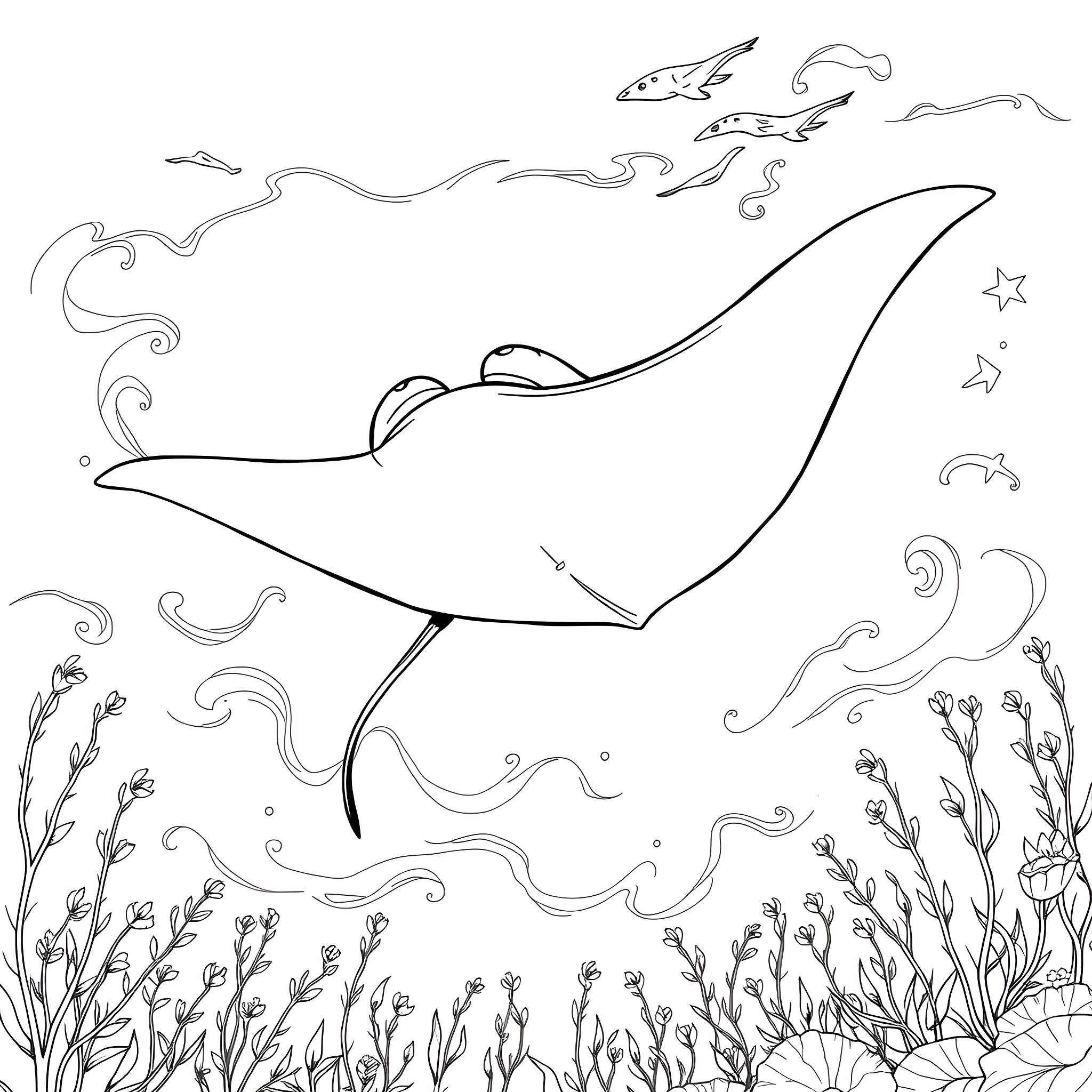 Best Manta Ray Coloring Pages (Free Printable PDF)