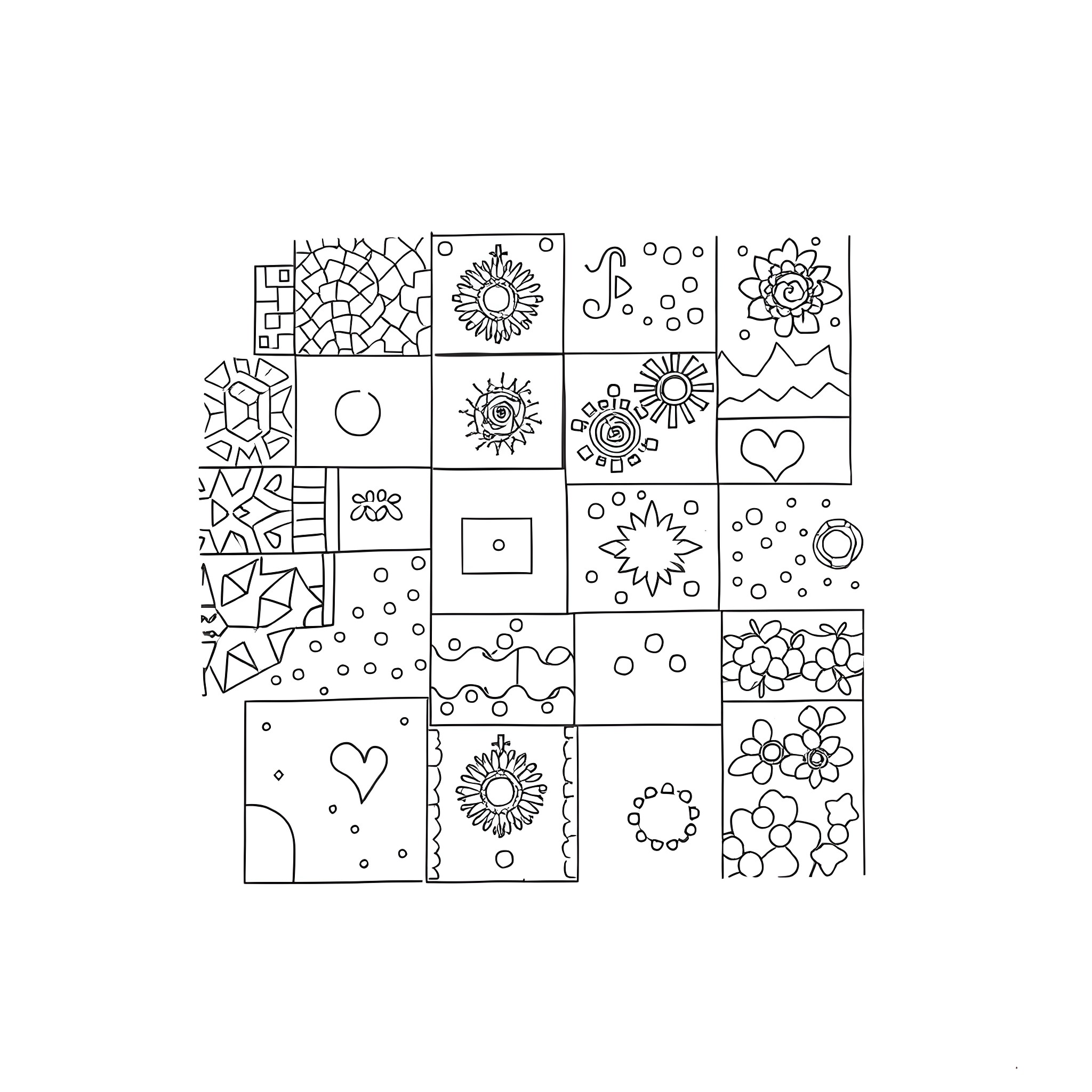 120 Best Patchwork Coloring Pages (Free Printable PDFs)