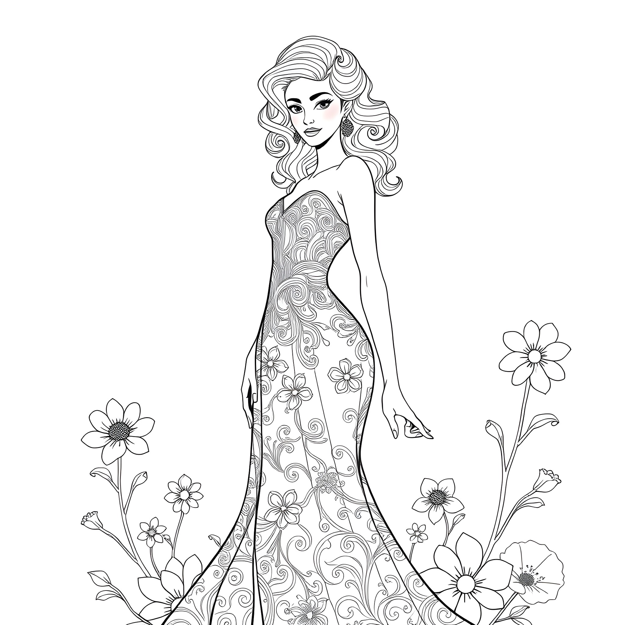 2019 Best Woman Coloring Pages (Free Printable PDFs)