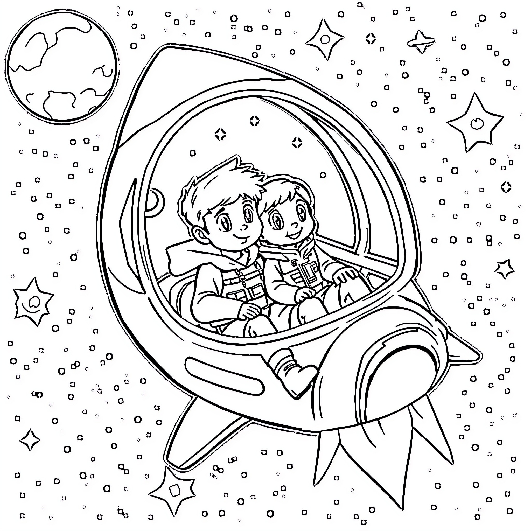 Best Rocketship Coloring Pages (Free Printable PDF)