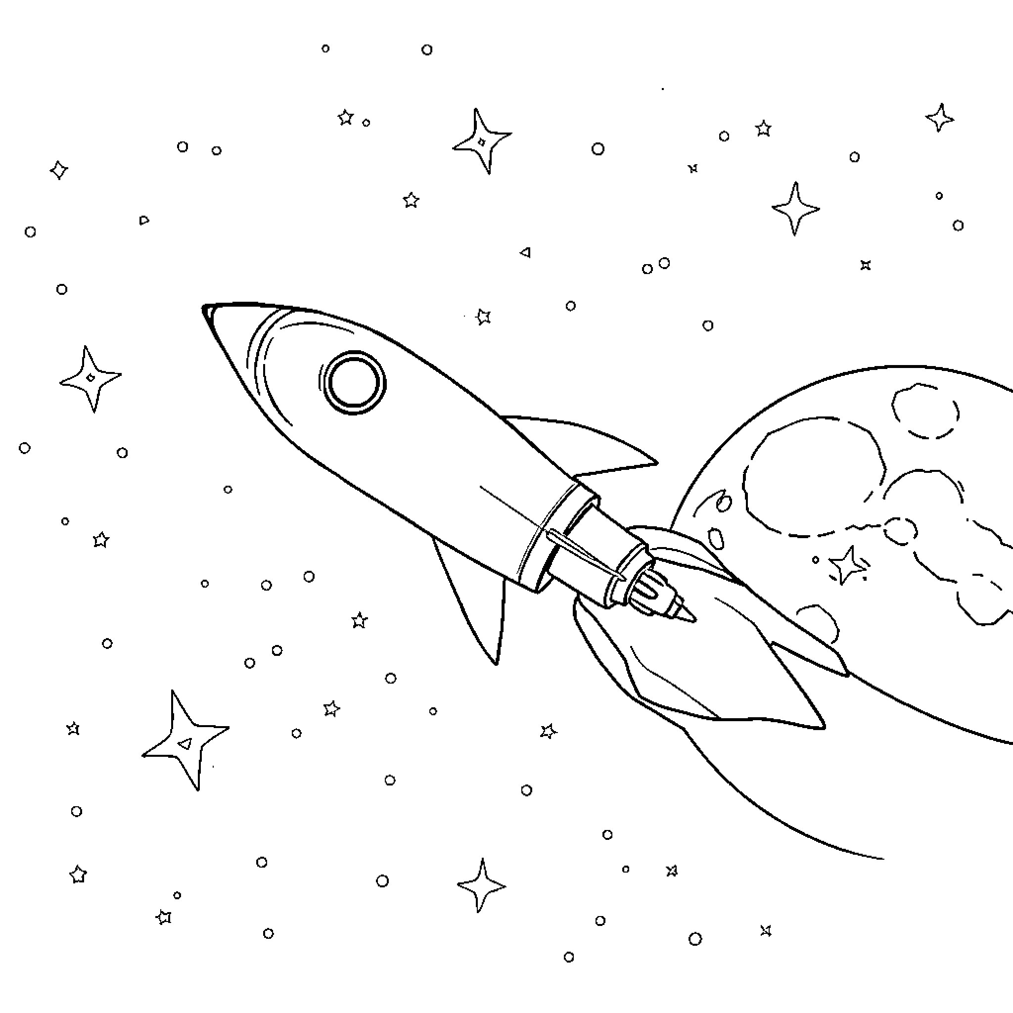 Best Rocketship Coloring Pages (Free Printable PDF)