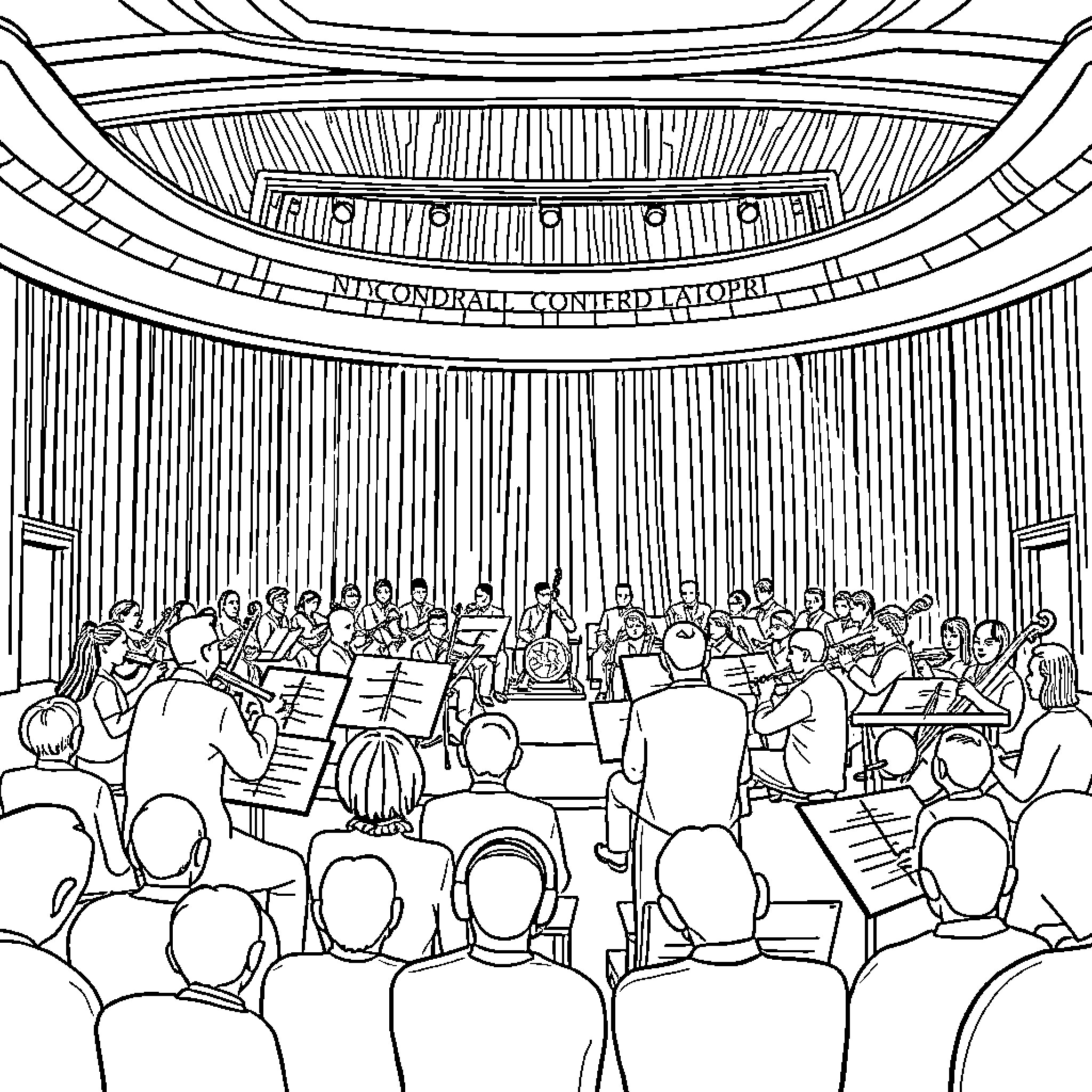 Best Orchestra Coloring Pages (Free Printable PDF)