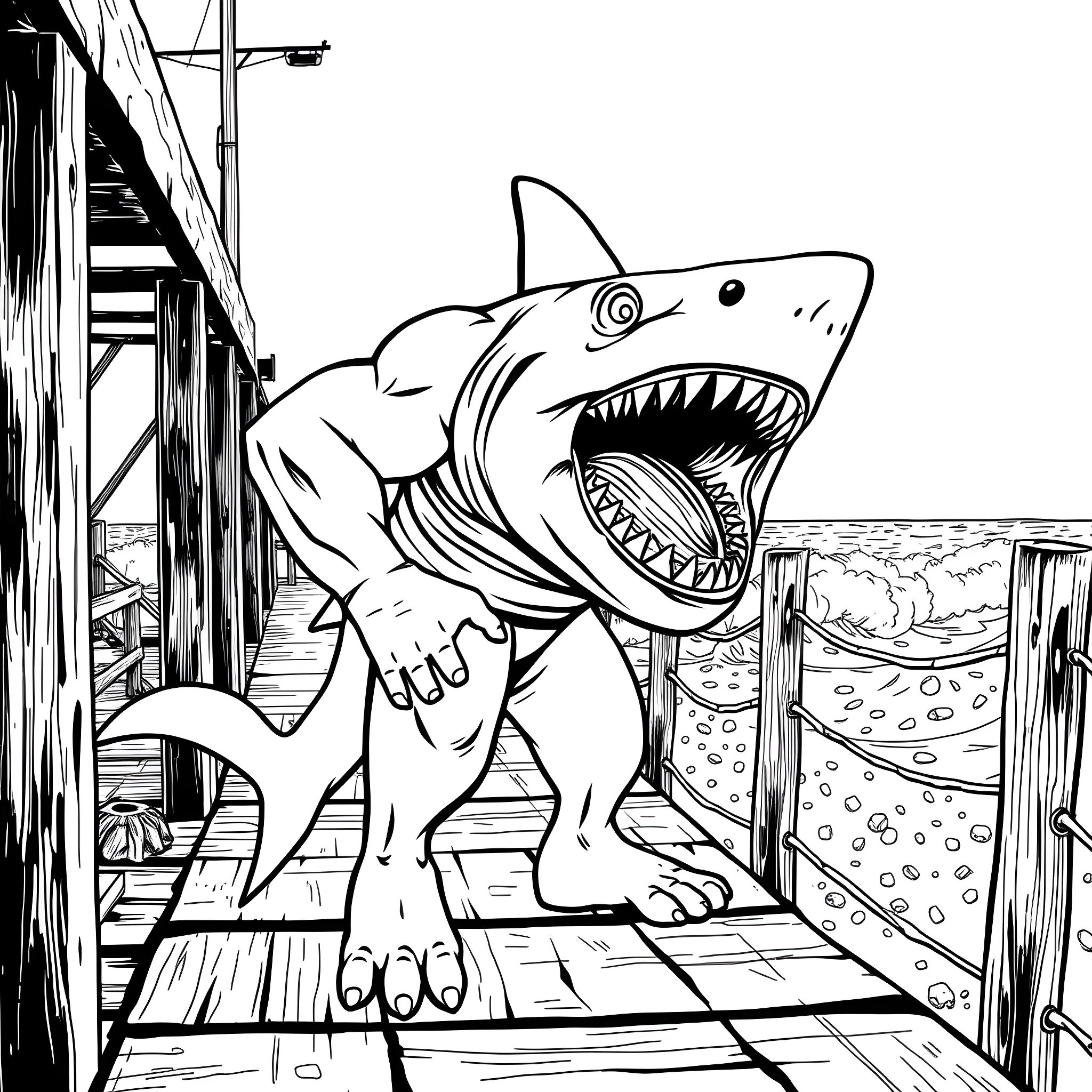 245 Best Shark Coloring Pages (Free Printable PDFs)