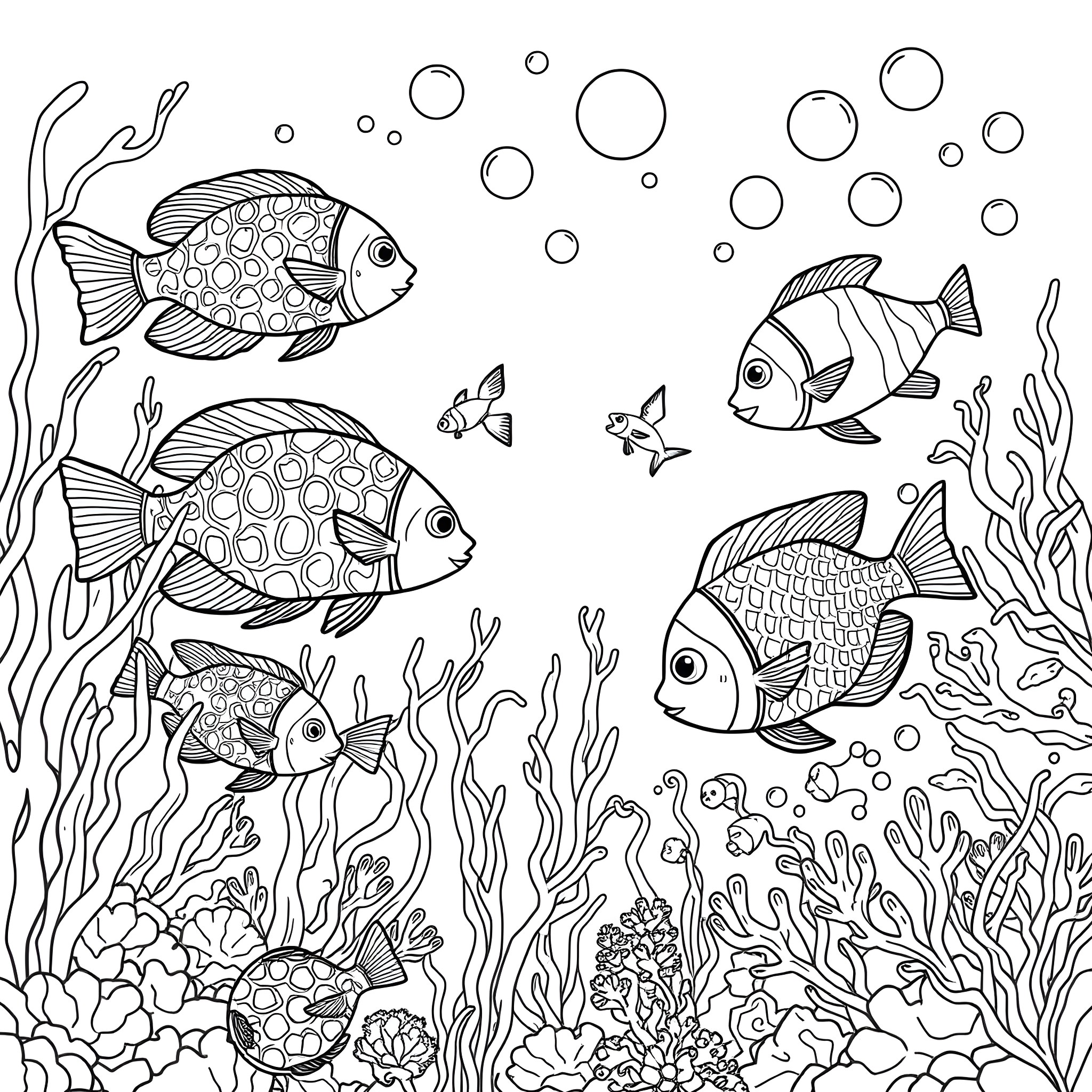 291 Best Fish Coloring Pages (Free Printable PDFs)