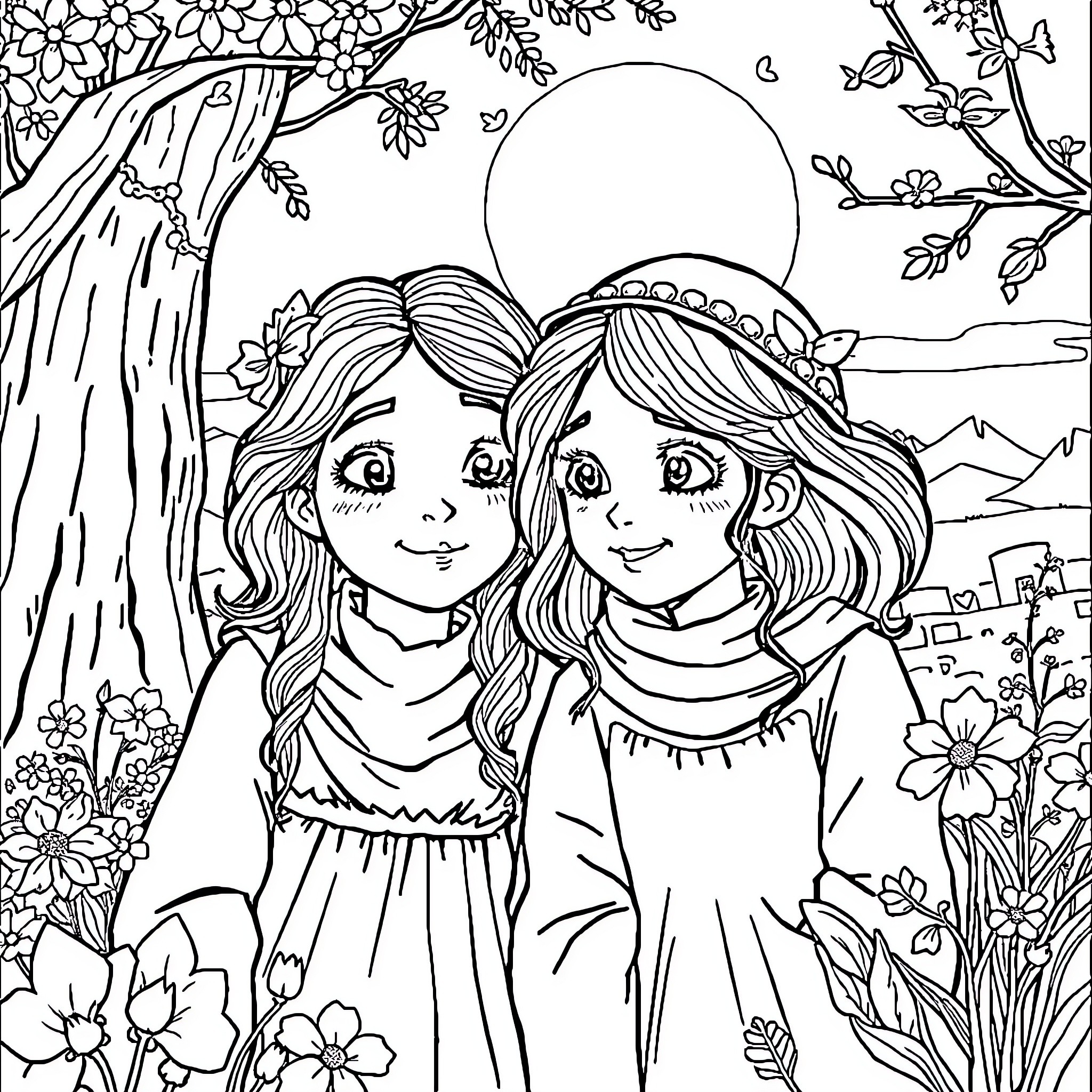 Best Sister Coloring Pages (Free Printable PDF)