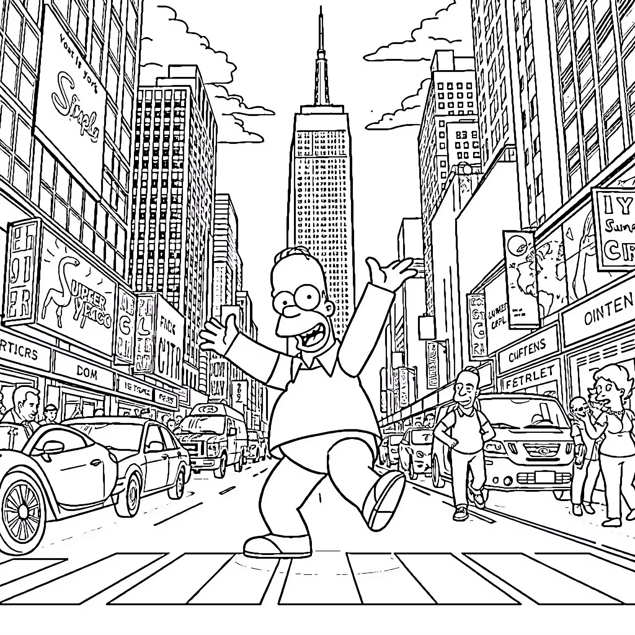 112 Best Homer Simpson Coloring Pages (Free Printable PDFs)